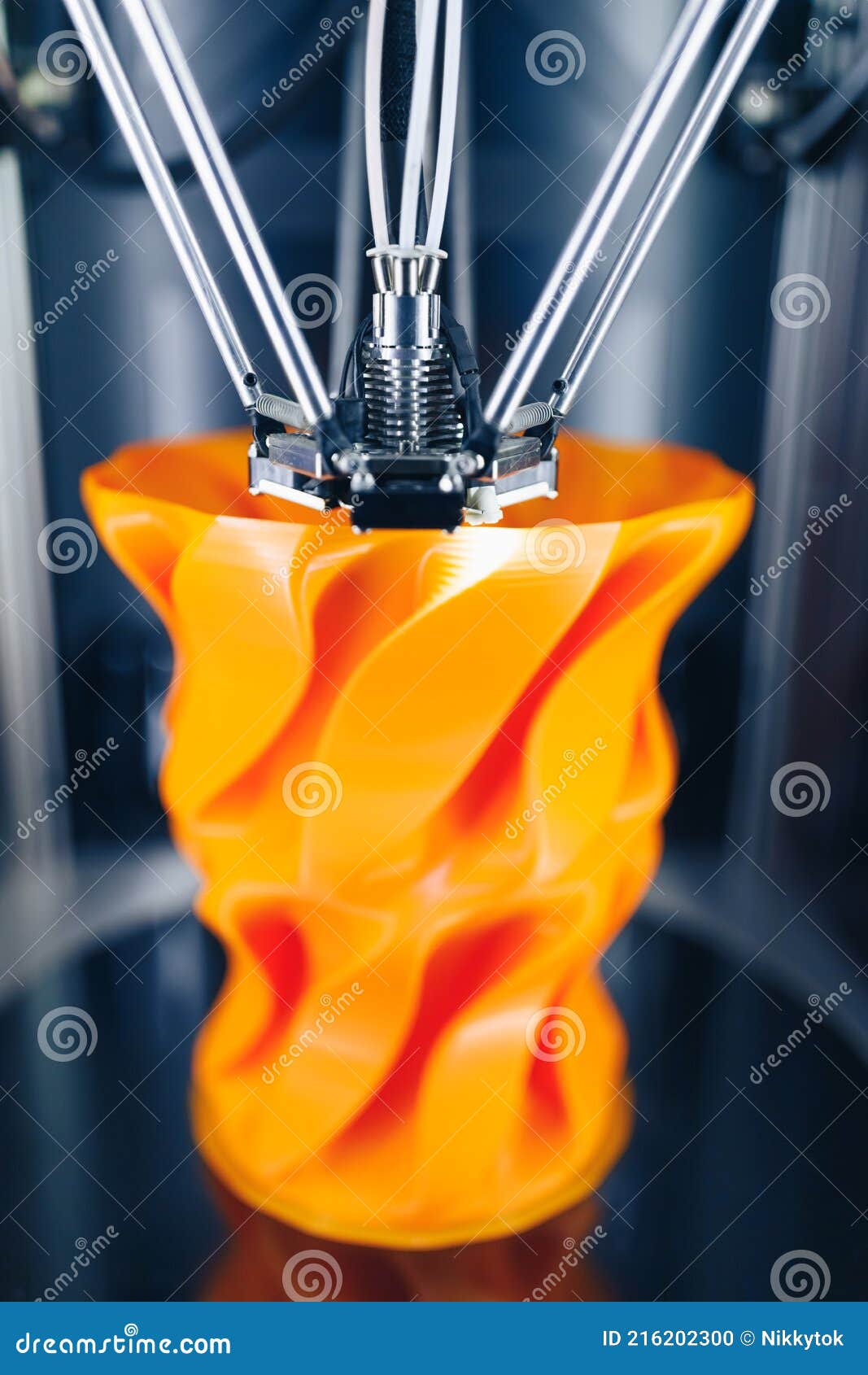 3d printer head in action stock photo. Image of heater - 216202300