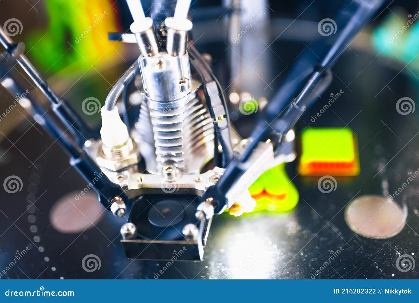 3d printer head in action stock photo. Image of printing - 216202322