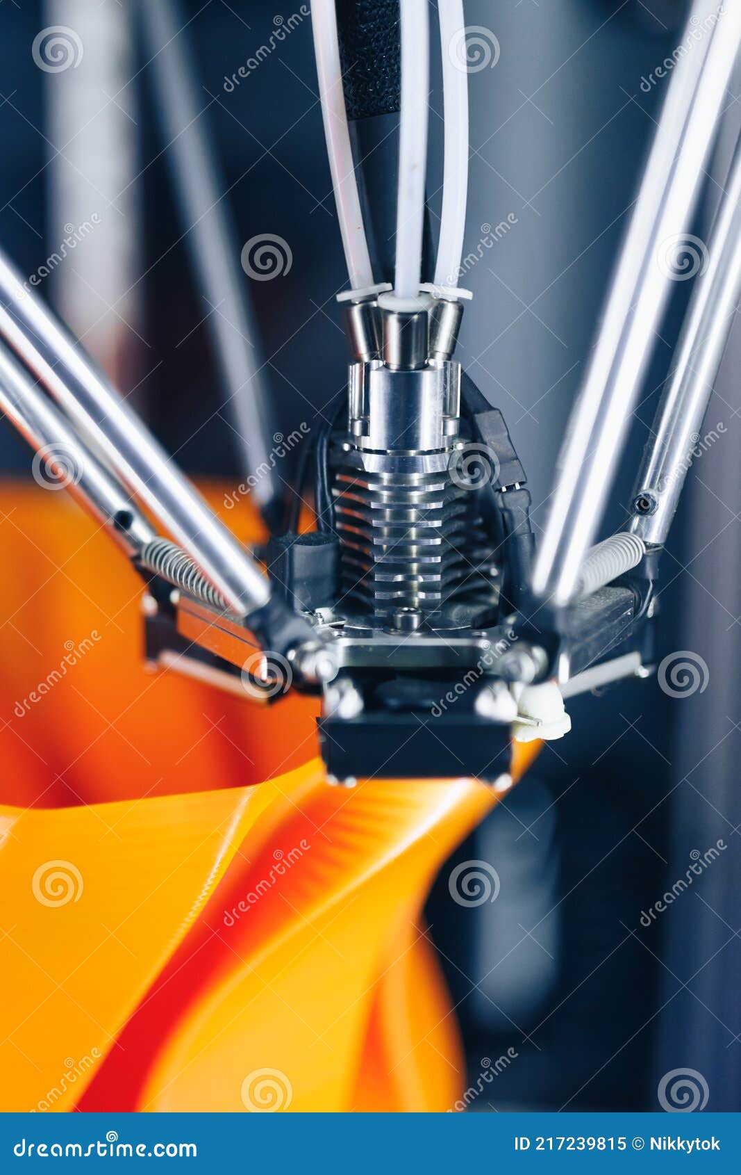 3d printer head in action stock image. Image of head - 217239815