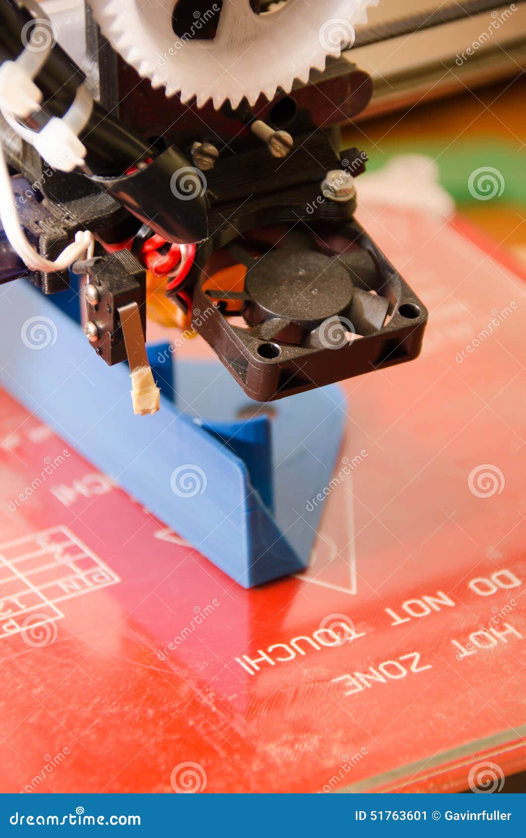 3D Printer head focus stock image. Image of design, equipment - 51763601