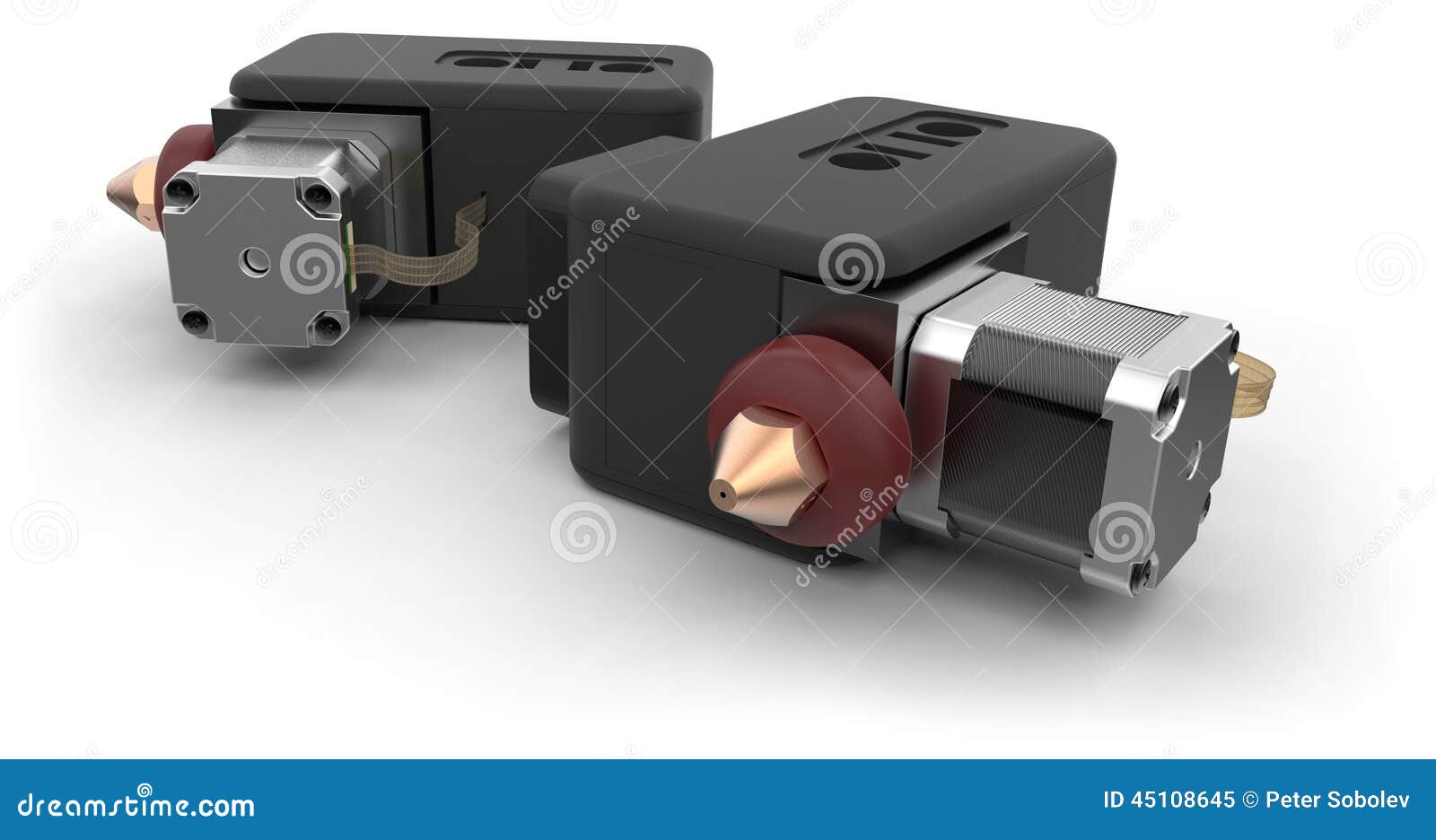 3D Printer head stock illustration. Illustration of head - 45108645