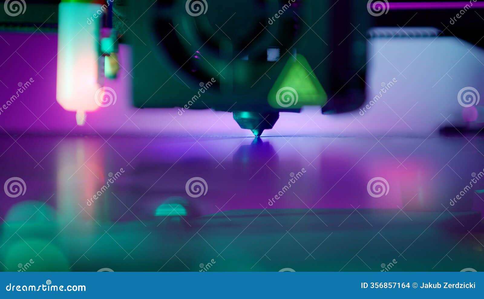 3d Printer Header Nozzle Printing Plate Surface Stock Photo - Image of ...