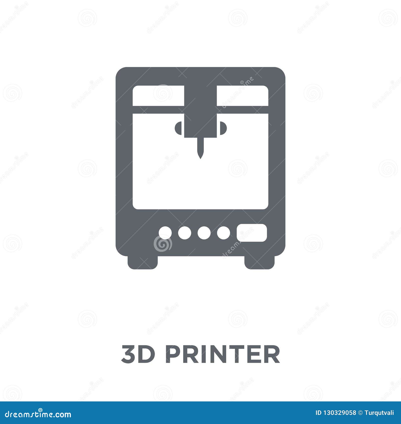 3d Printer Icon from Electronic Devices Collection. Stock Vector ...