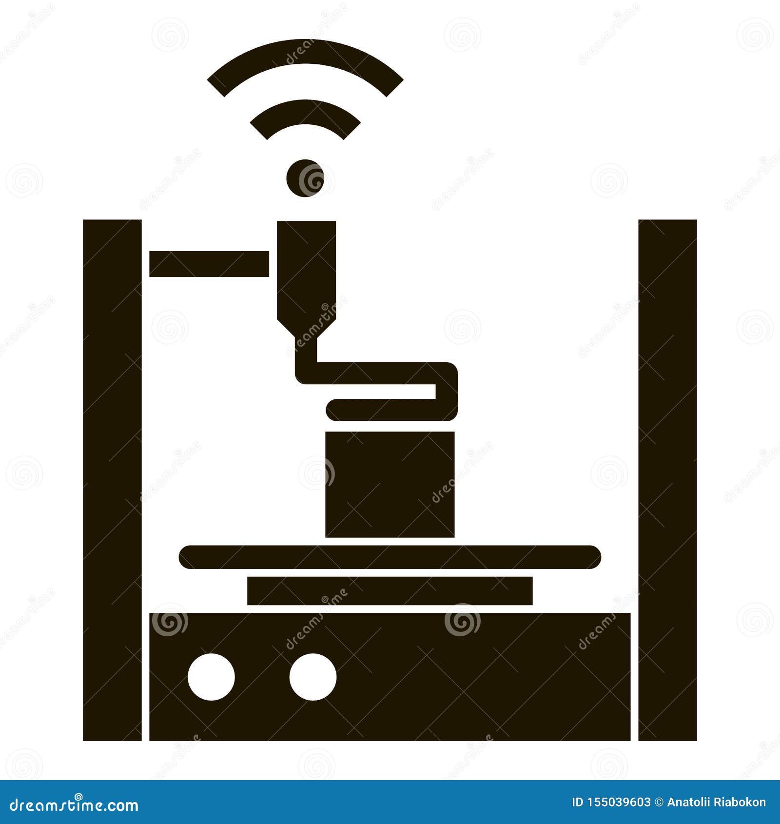 3d Printer Icon, Simple Style Stock Vector - Illustration of graphic ...