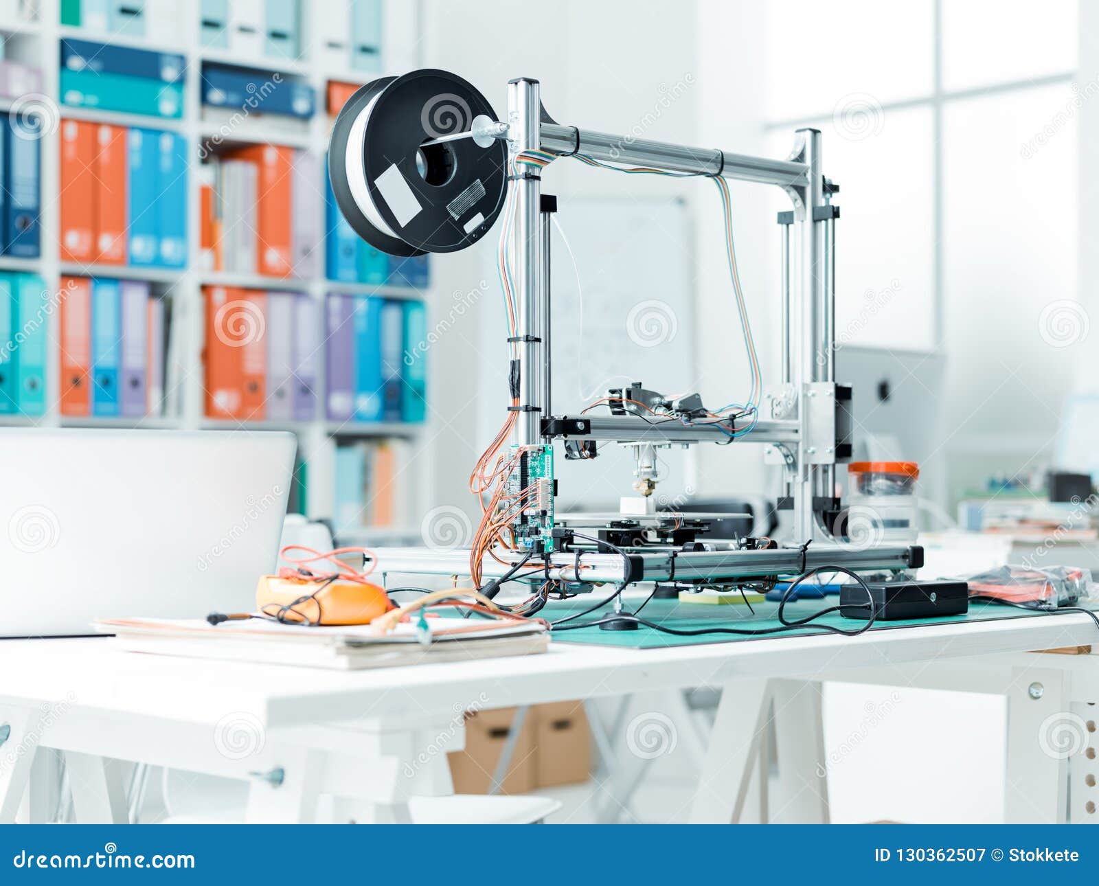 3D printer in the lab stock image. Image of printer - 130362507