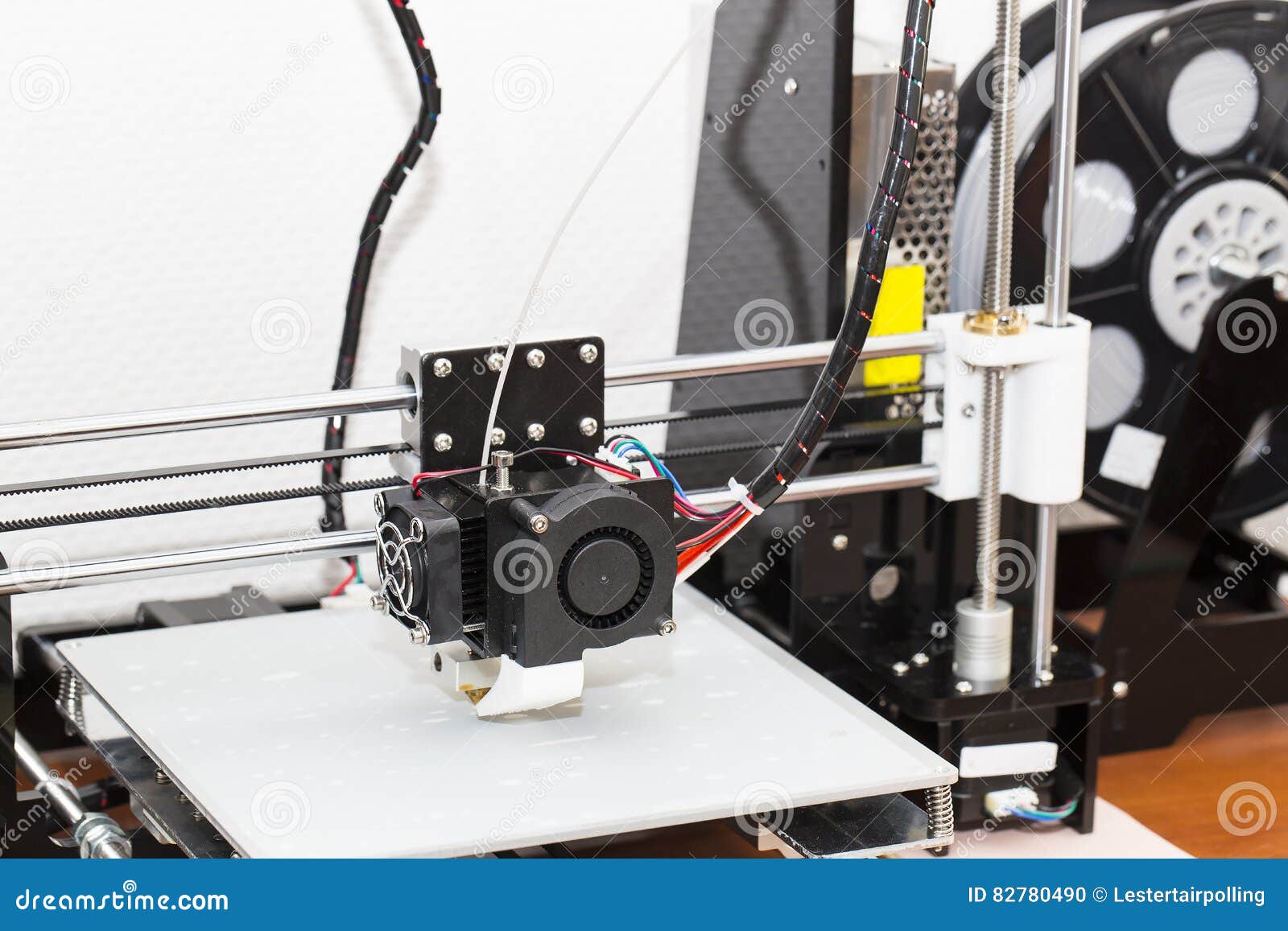 3d Printer Mechanism Working Stock Photo - Image of future, built: 82780490