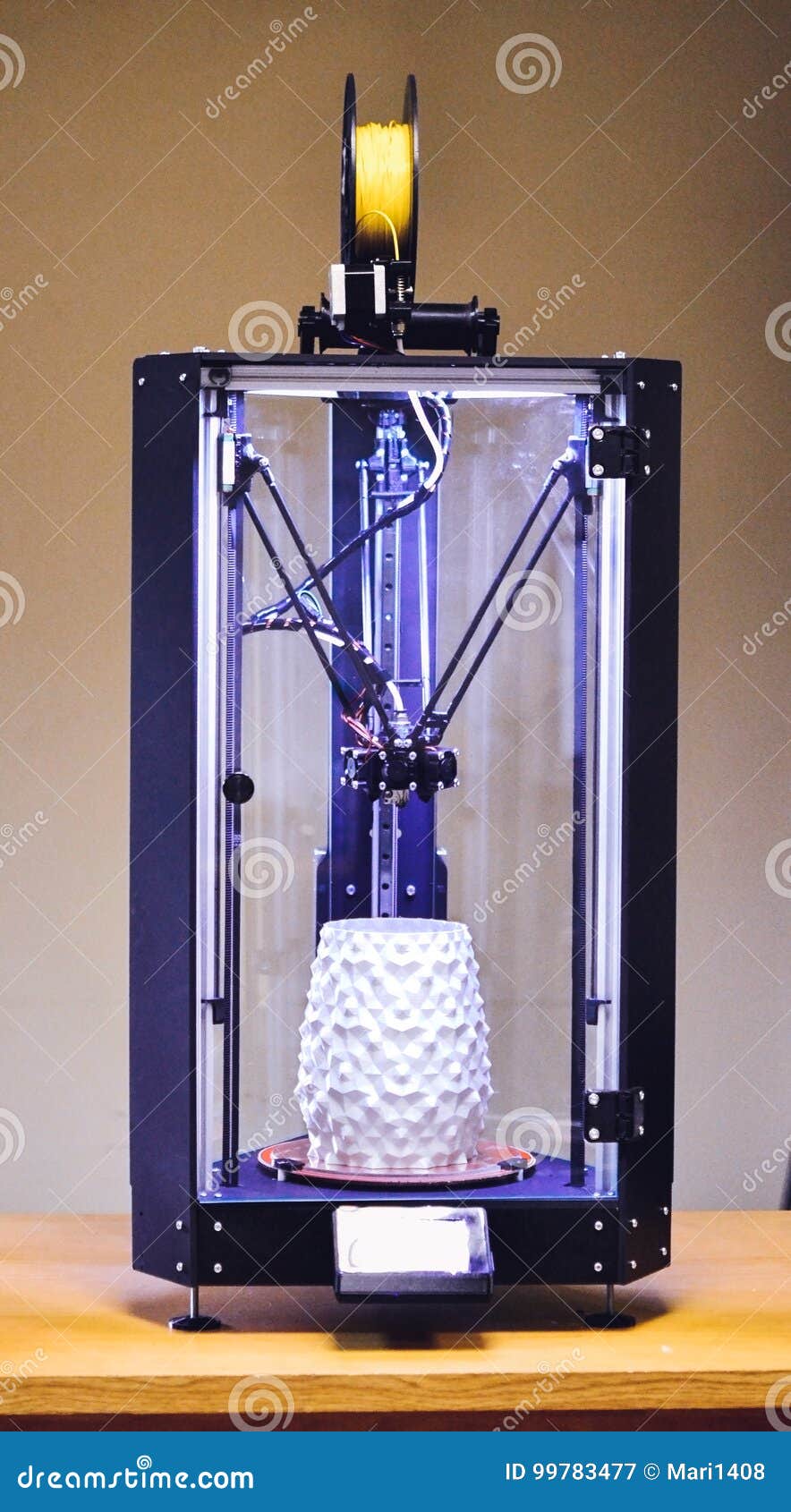 3d Printer and Object Printed on it Stock Image - Image of dimensional ...
