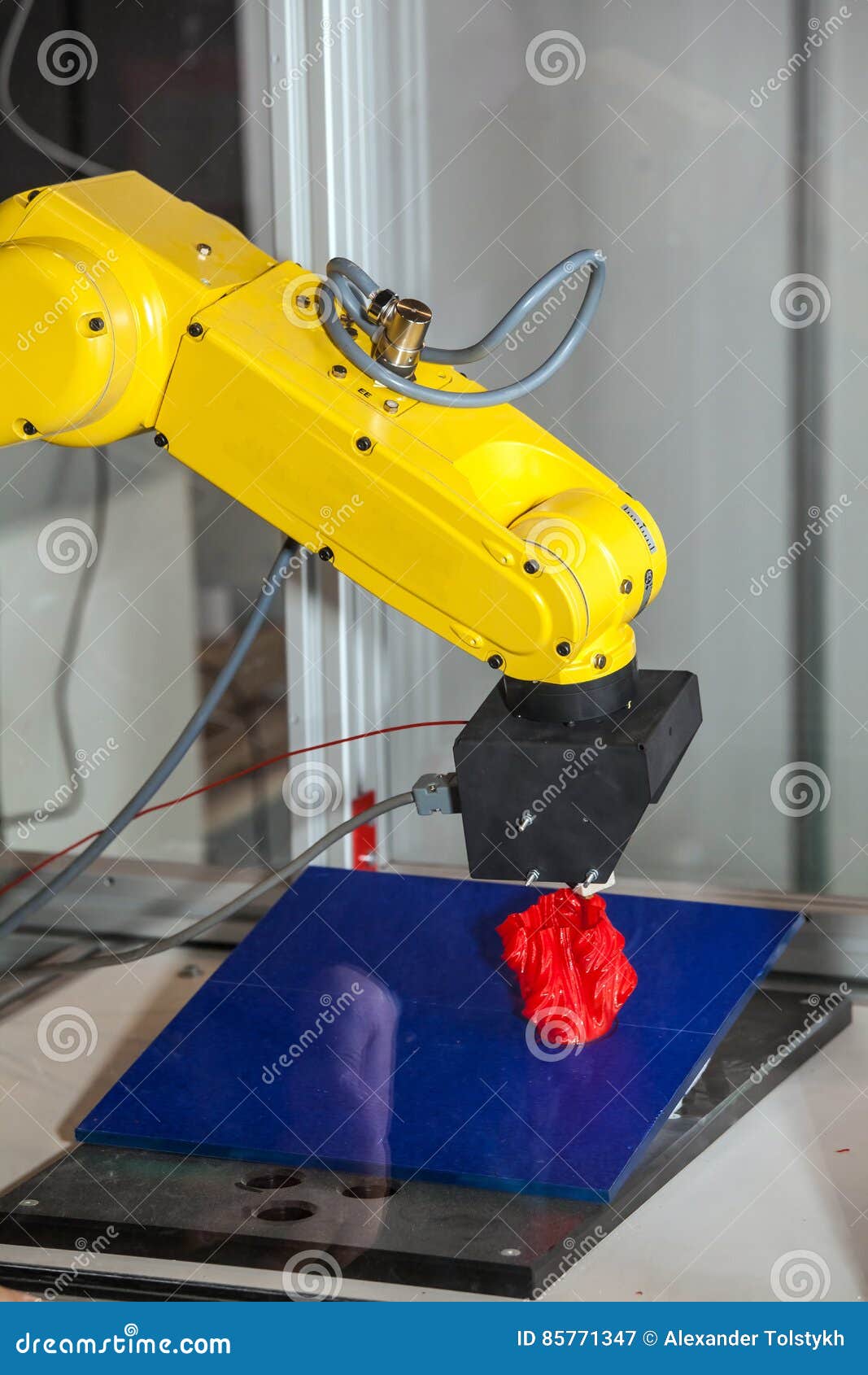3d printer printing stock image. Image of object, printer - 85771347