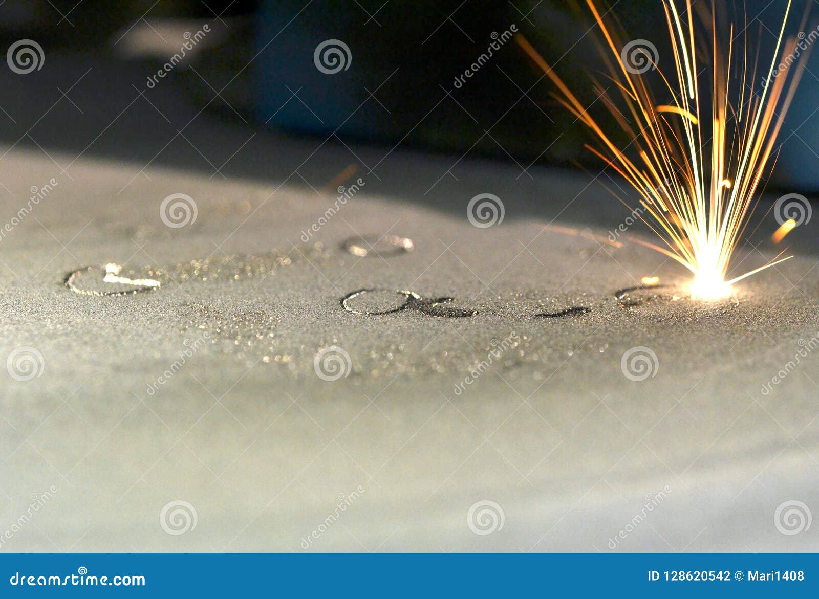 3D Printer Printing Metal. Laser Sintering Machine for Metal Stock ...