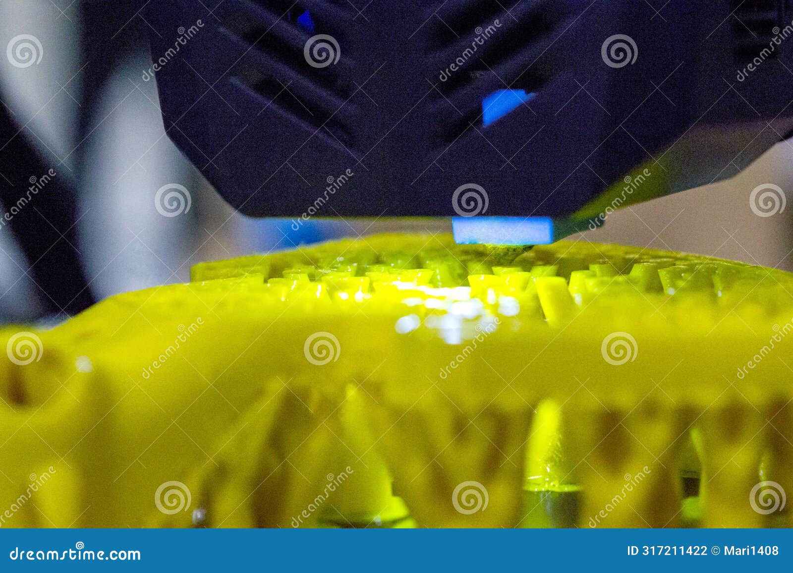 3D Printer Printing Object Close-up. Process Creating Three-dimensional Model Stock Photo ...