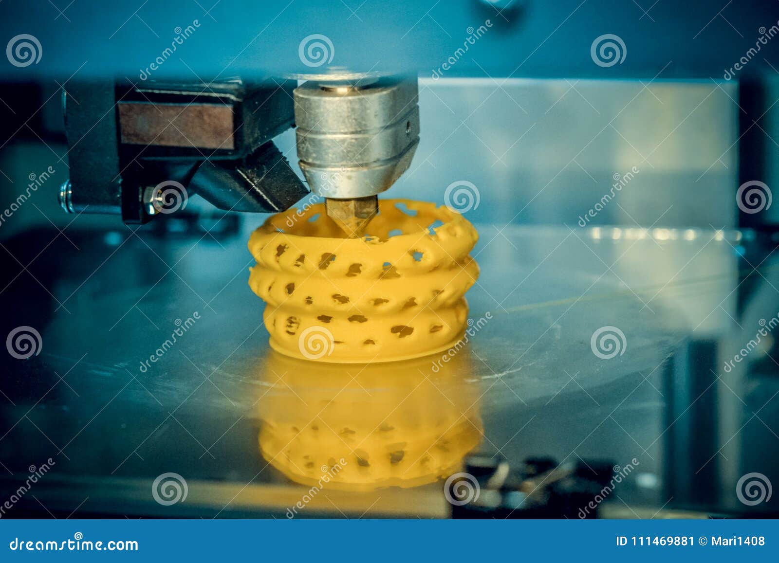 Close-up Of Automatic Sticker Labelling Machine Stock Photography ...