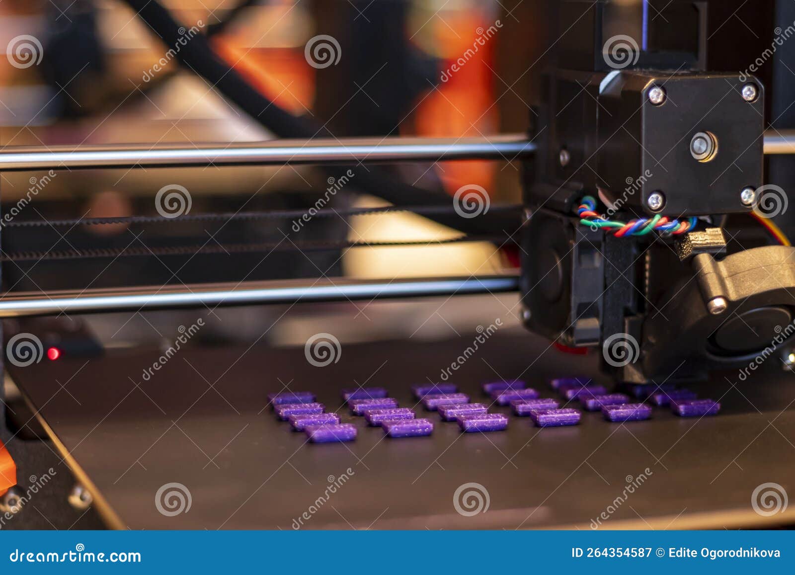 3D Printer, Printing of Plastic Parts, Production Stock Image - Image ...