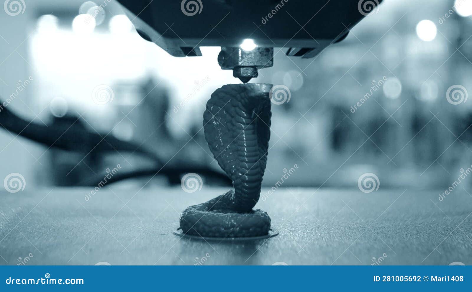 3D Printer 3D Printing 3d Printer Printing Process. 3D Printer Creating ...