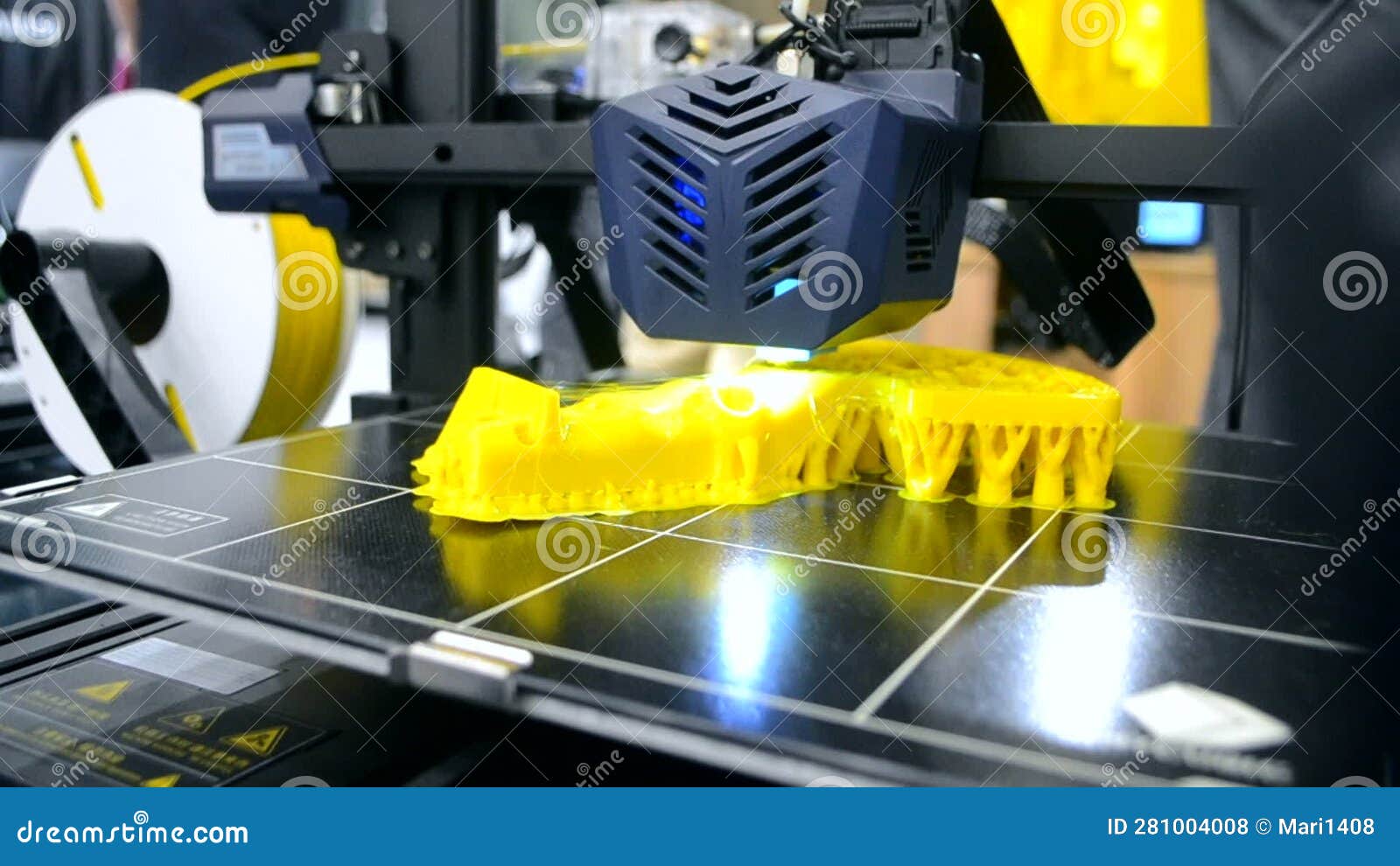 3D Printer 3D Printing 3d Printer Printing Process. 3D Printer Creating ...