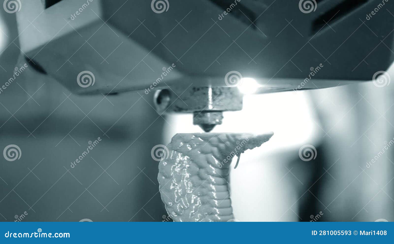 3D Printer 3D Printing 3d Printer Printing Process. 3D Printer Creating ...