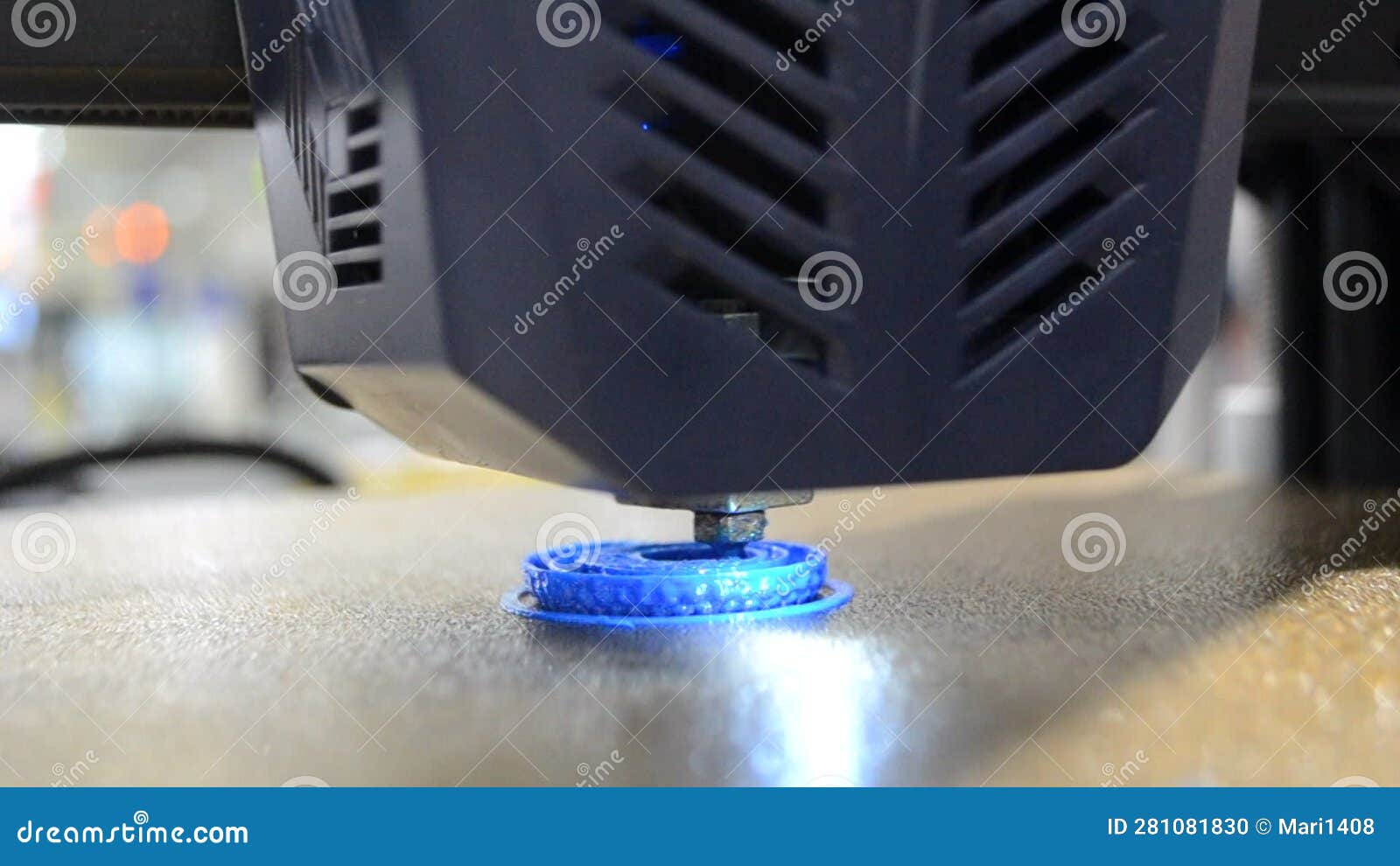 3D Printer 3D Printing 3d Printer Printing Process. 3D Printer Creating ...