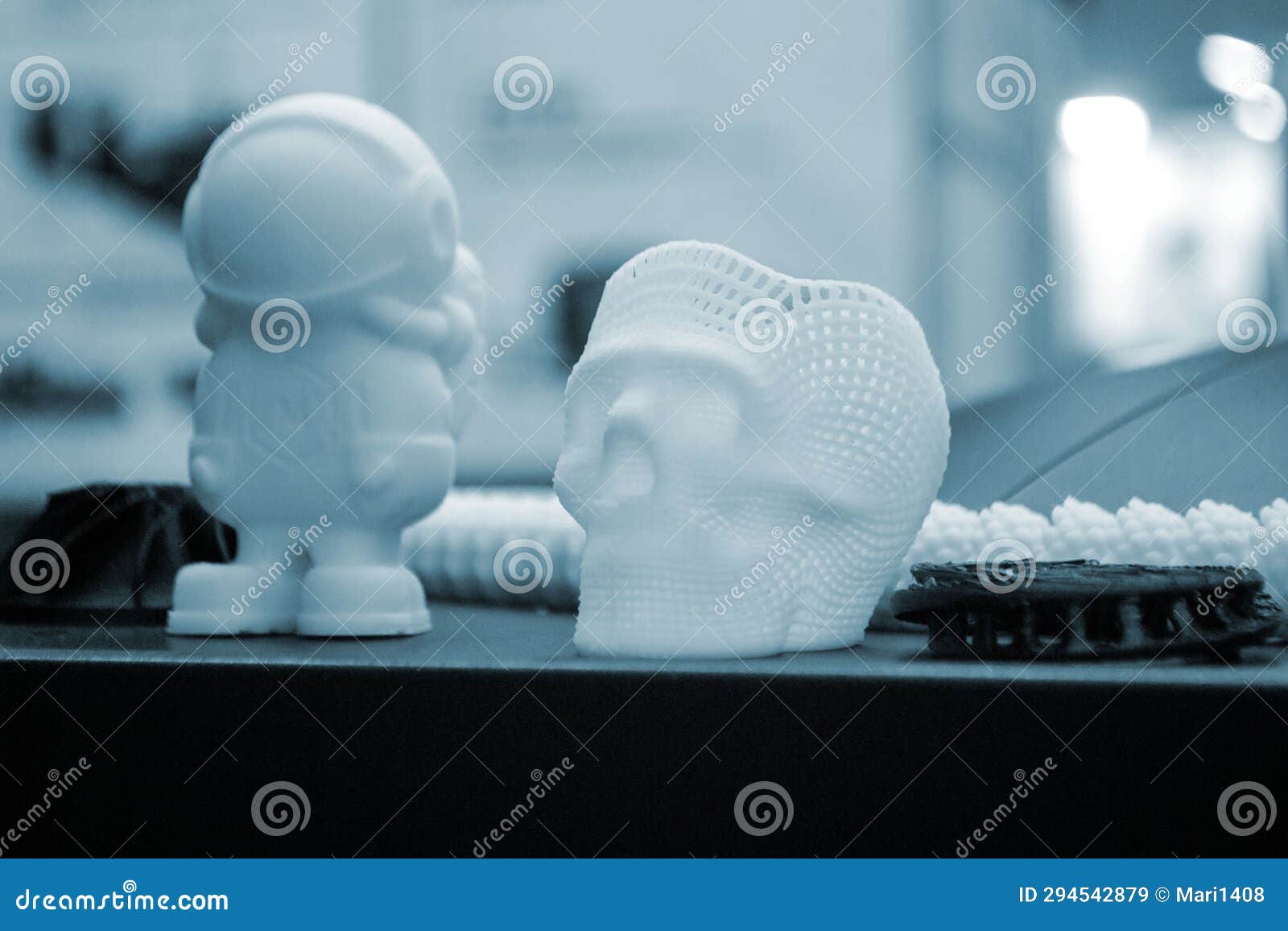 3D Printer Printing Prototype Molten Plastic Process Creating Prototype ...