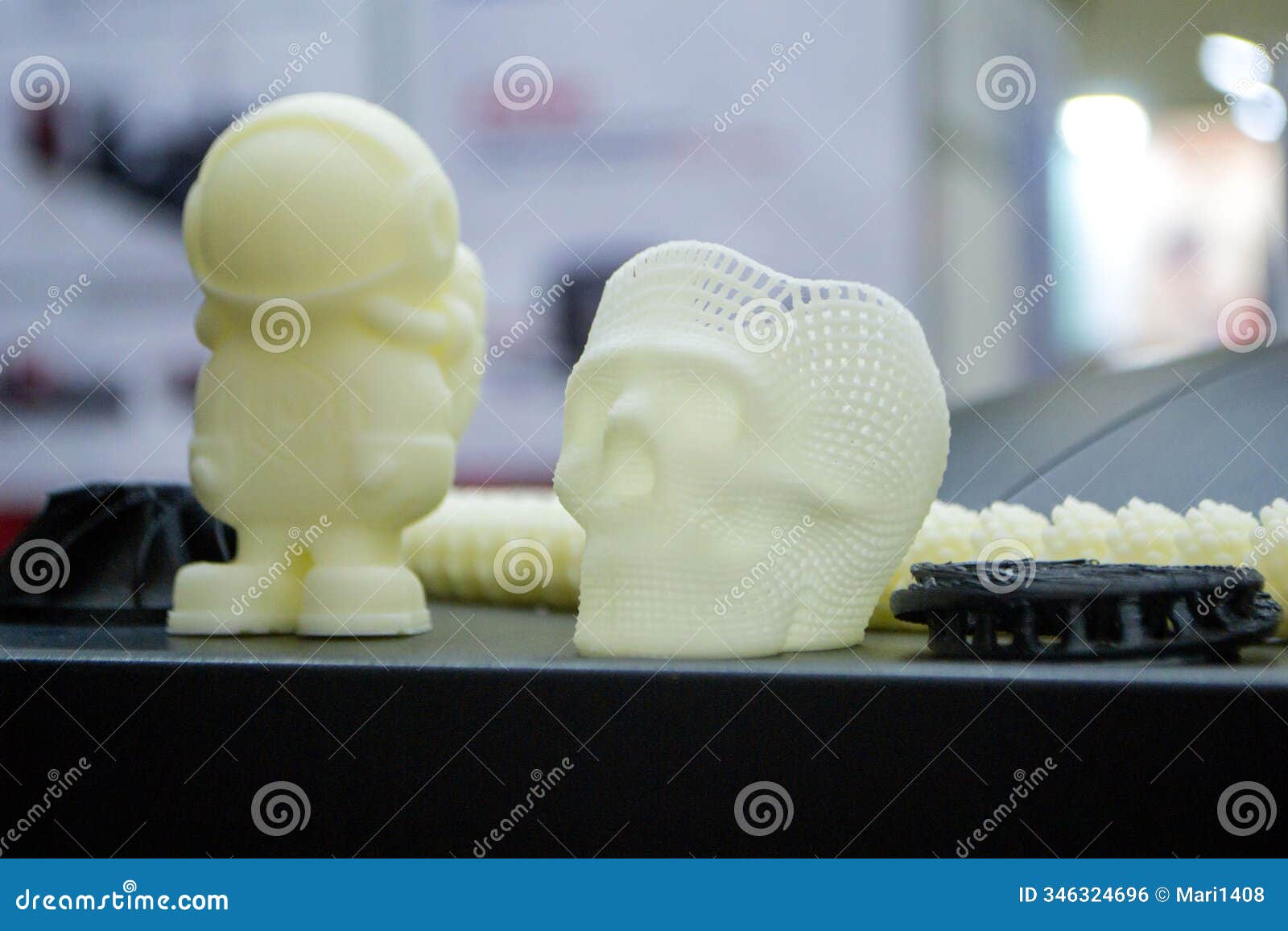 3D Printer Printing Prototype Molten Plastic Process Creating Prototype ...