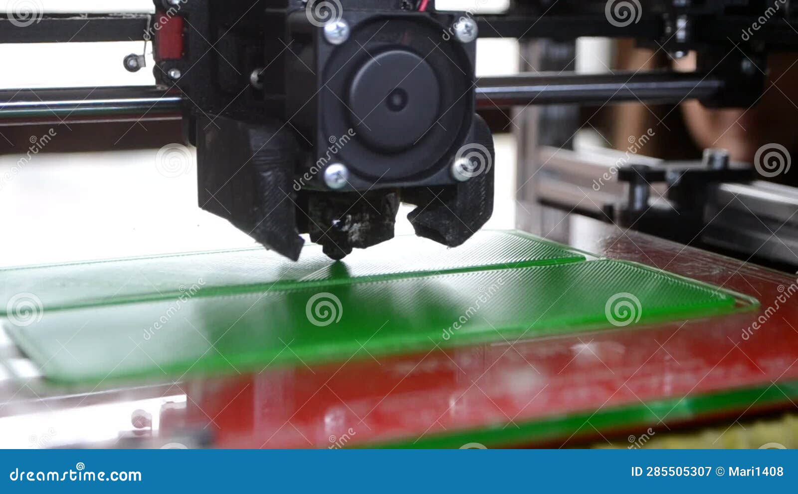 3D Printer Printing Prototype from Molten Plastic. Process of Creating ...