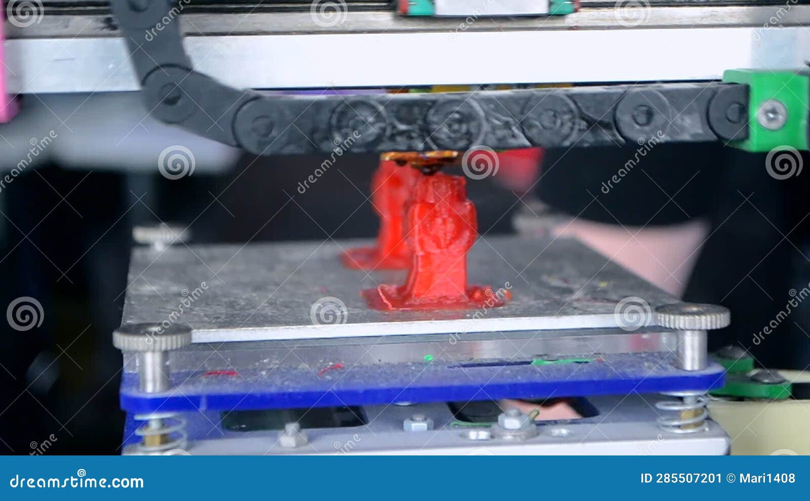 3D Printer Printing Prototype from Molten Plastic. Process of Creating ...