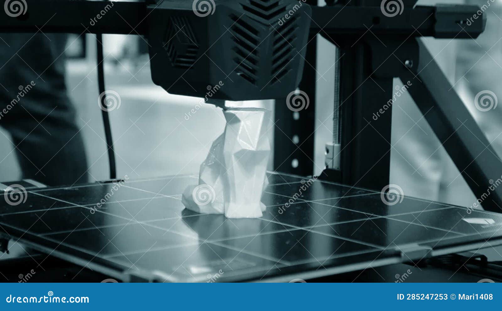 3D Printer Printing Prototype Toy Molten Plastic Process Creating ...