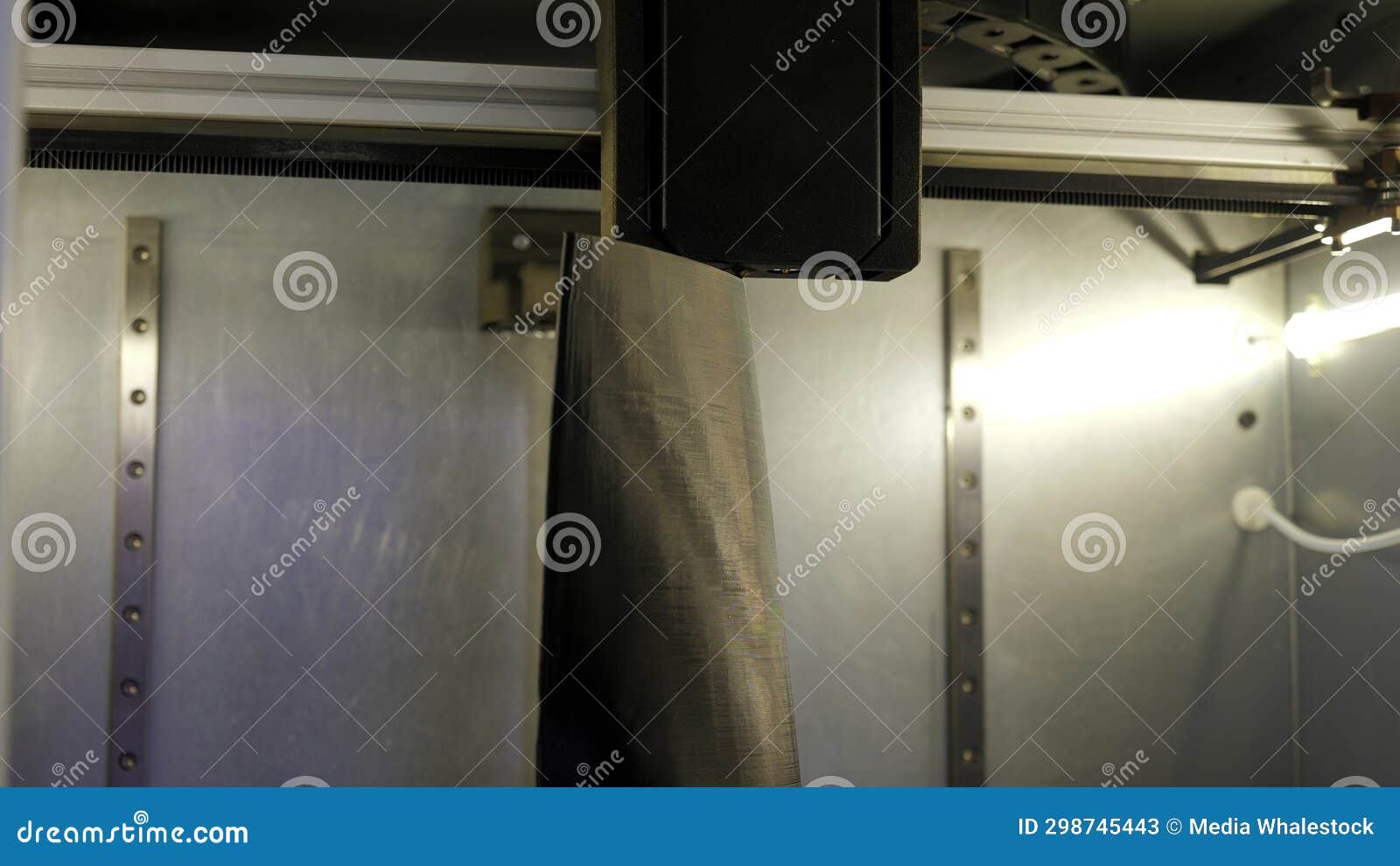 3d Printer Prints Object Close-up. Media. Automatic 3D Printer Machine ...