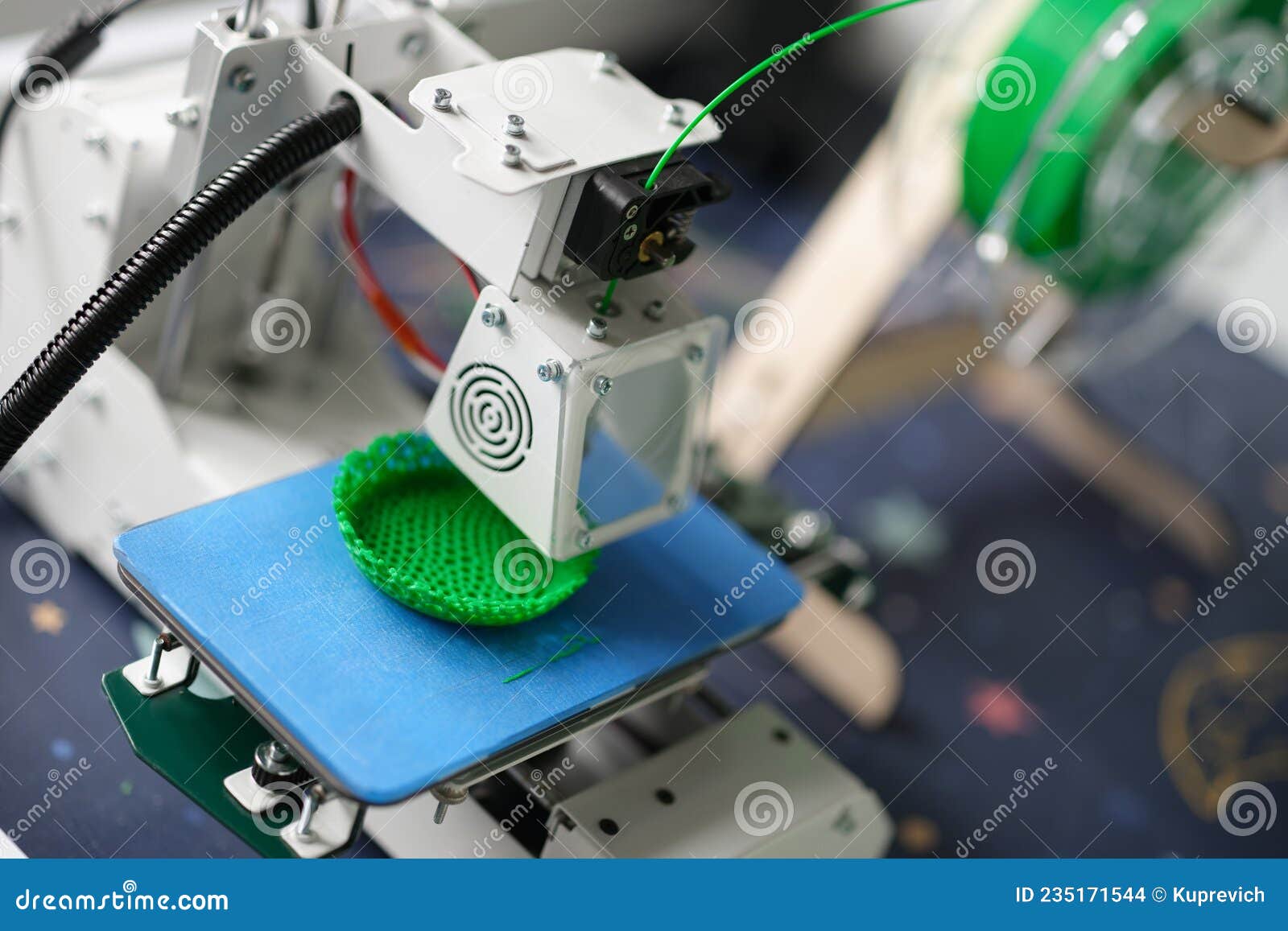 3D Printer Produces Creates a Detail for the Layout Stock Photo - Image ...