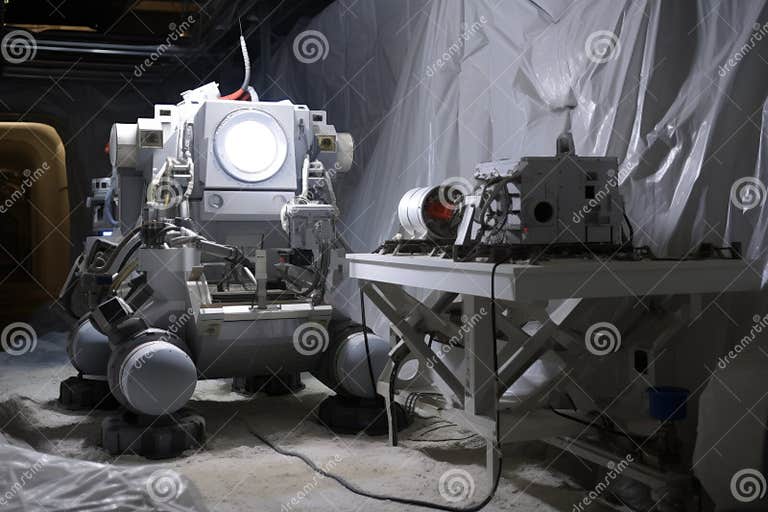 3d Printer Producing Tools and Equipment for Lunar Base Use Stock ...