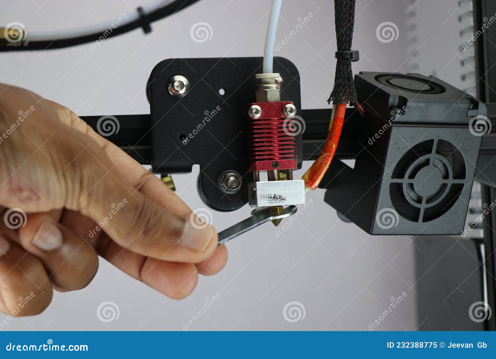 3d Printer Repairing. Replacing New Nozzle for 3d Printing. Fixing ...