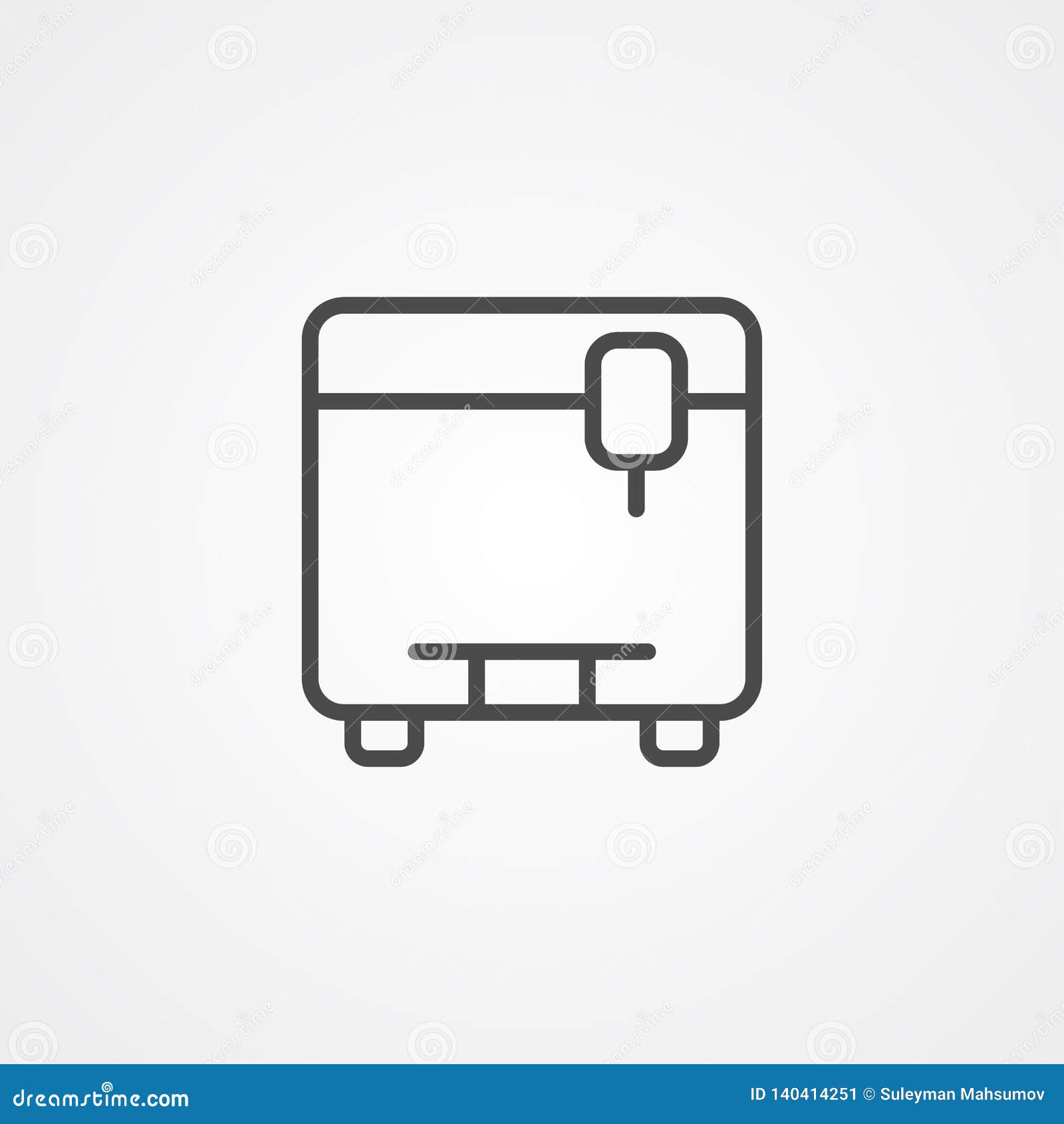 3d Printer Vector Icon Sign Symbol Stock Vector - Illustration of ...