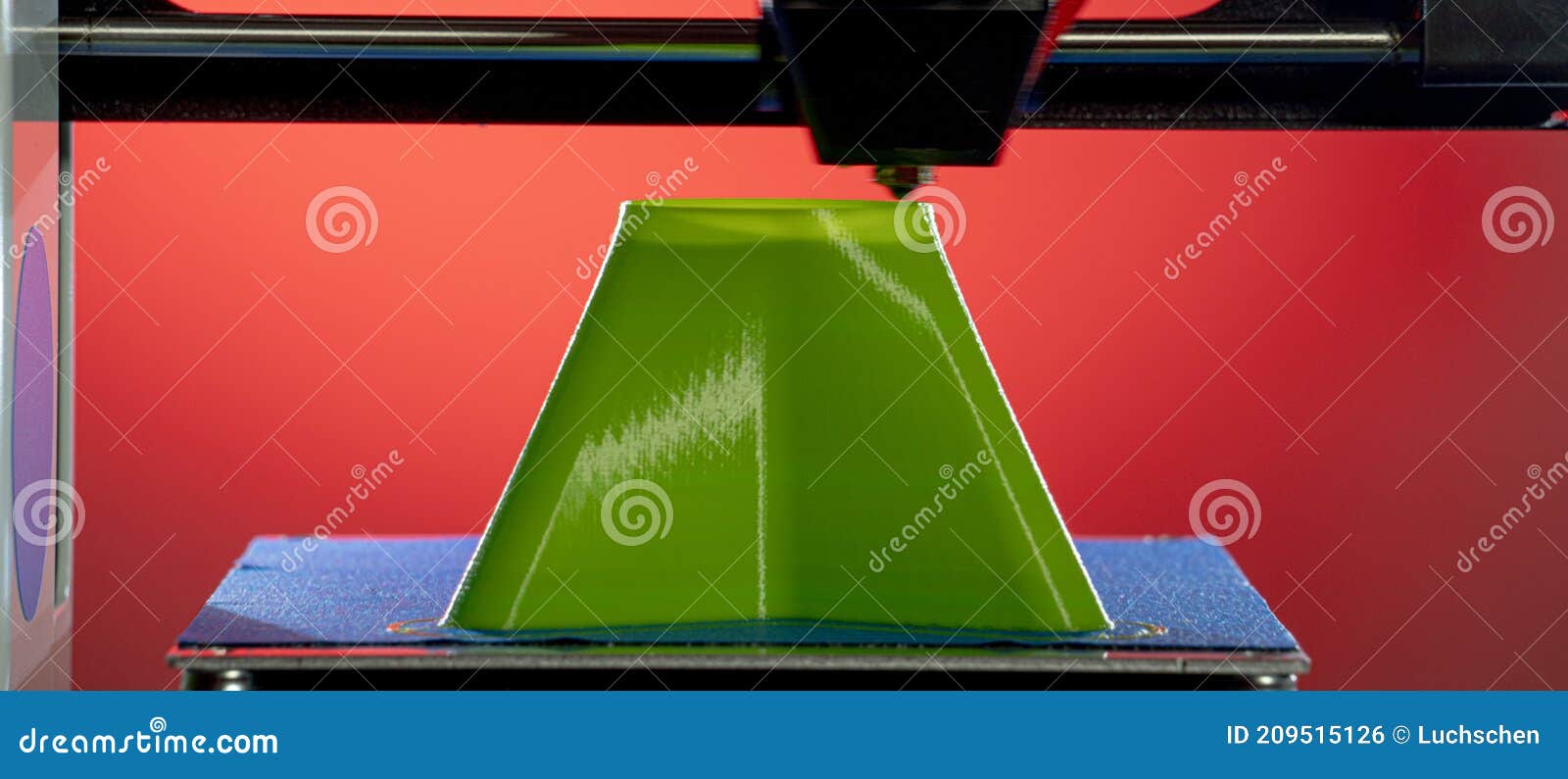 3D Printer at Work with Printer 3D Model Stock Photo - Image of machine ...