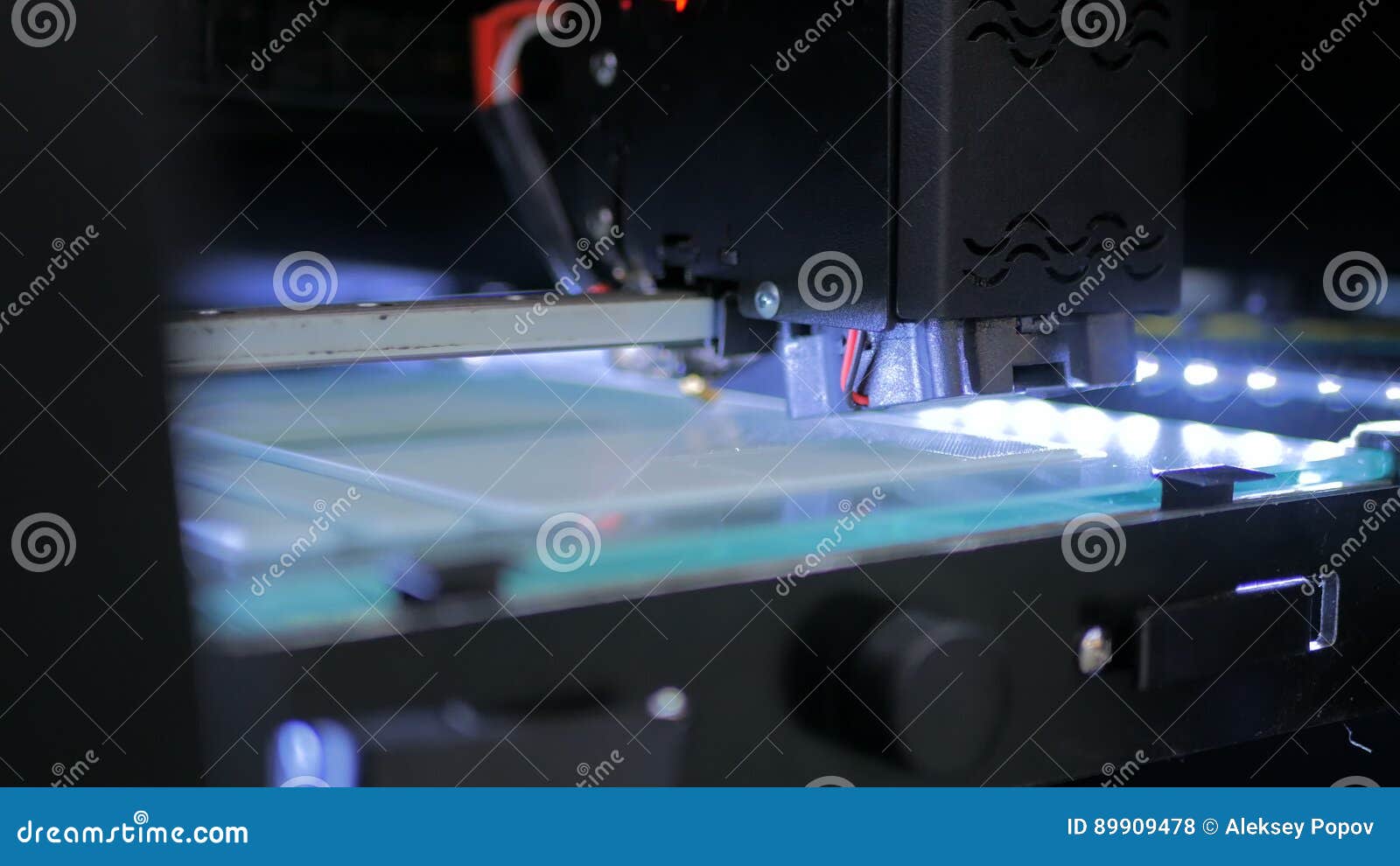 3D printer during work stock photo. Image of creating - 89909478