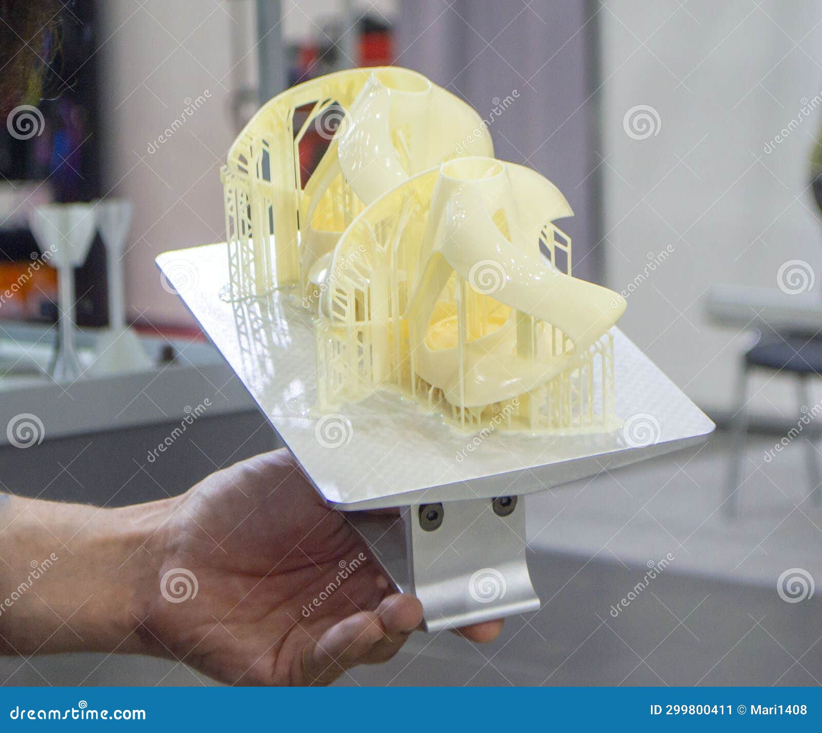 3D Printer Working Process 3D Printing Stereolithography Photopolymerization SLA Stock Image ...