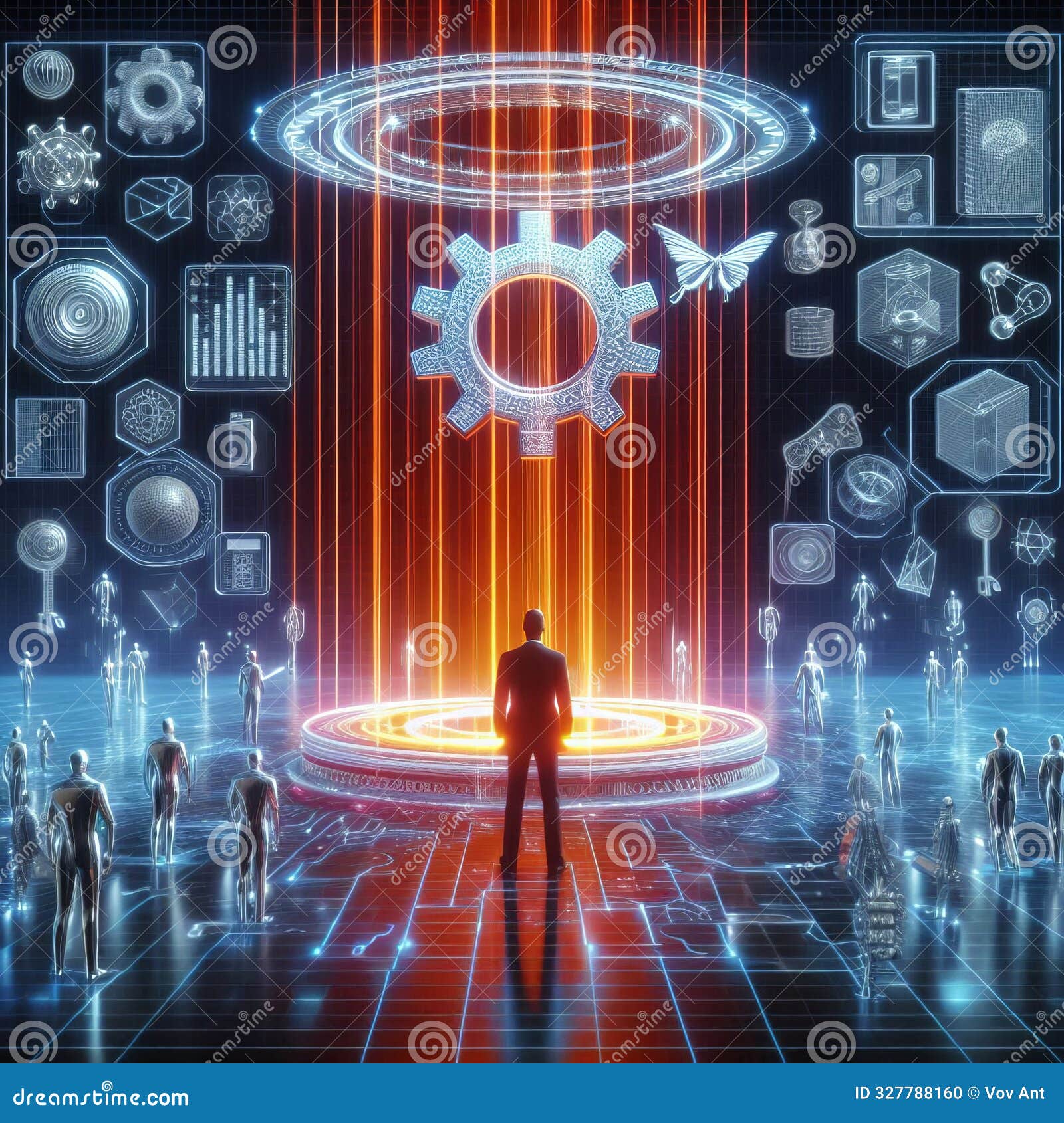 3d Printing And Additive Manufacturing Robot Working On A Series Of ...