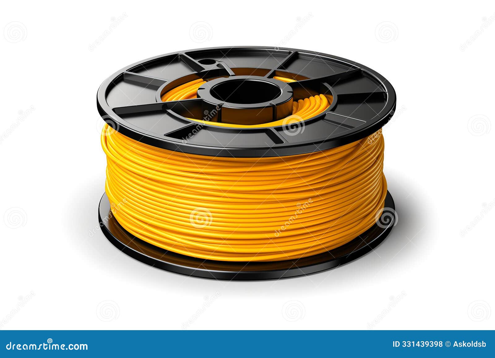3d Printing Filament Spool Isolated On Transparent Background Royalty ...