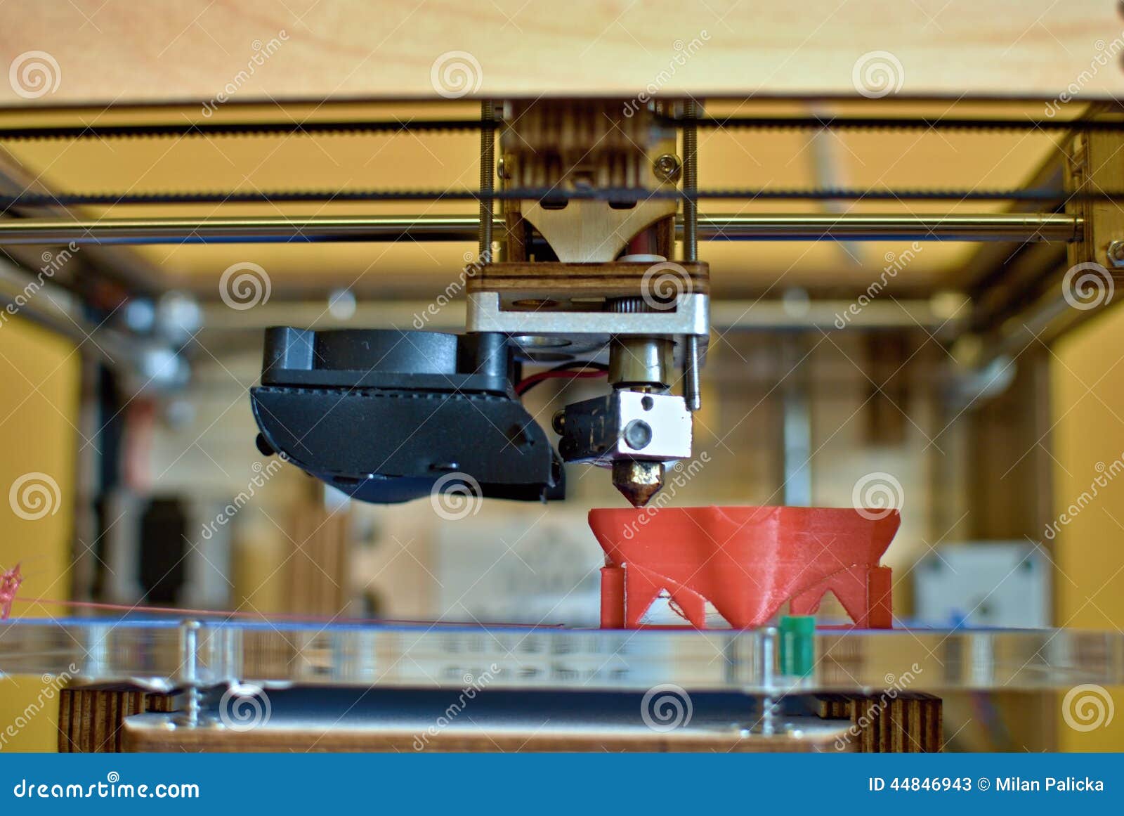 Printing Head of 3D Printer Stock Image - Image of technology ...
