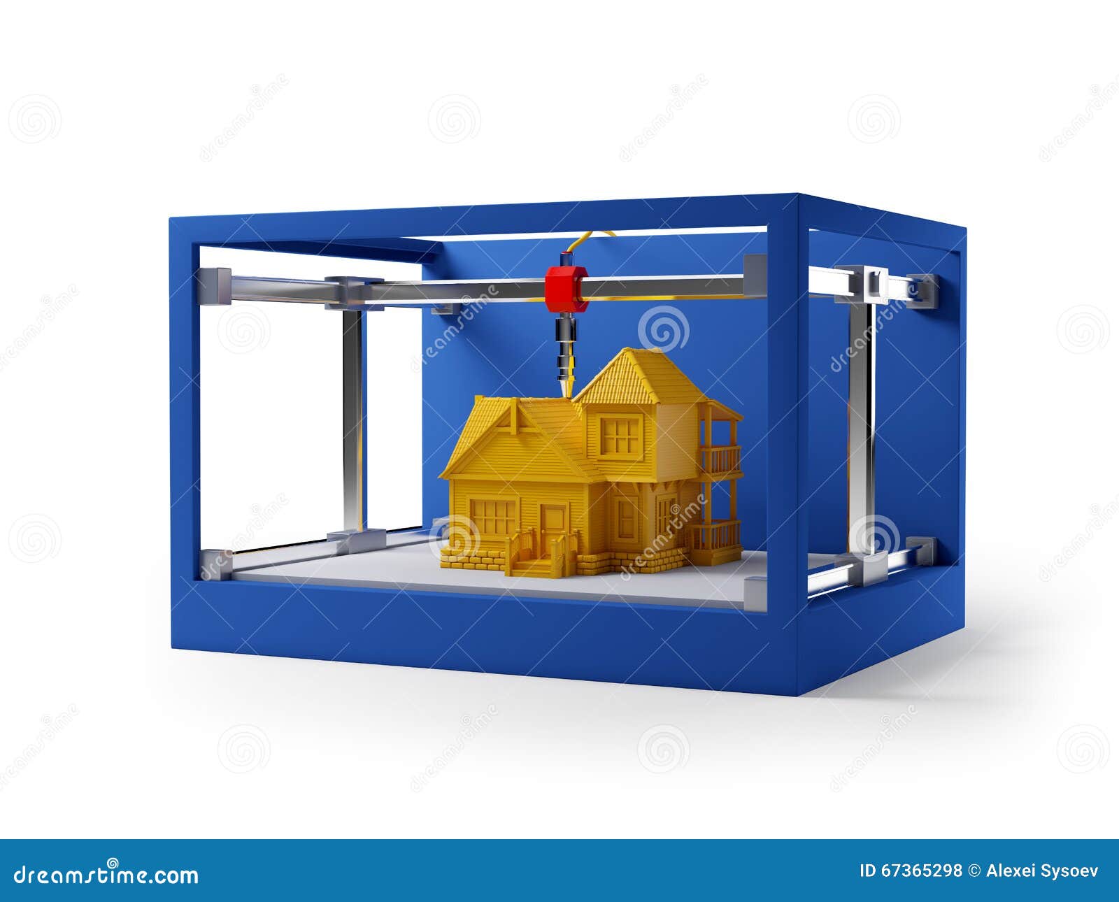 3d printing house stock illustration. Illustration of high - 67365298