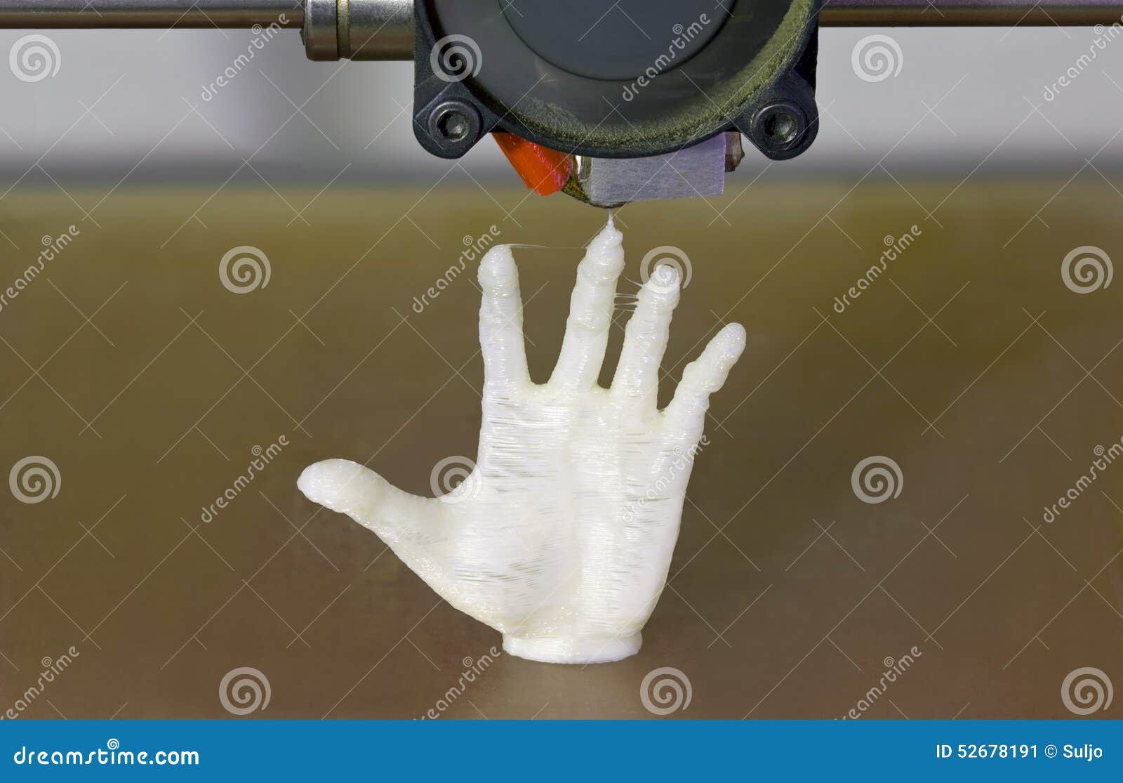 3D Printing Human Hand stock image. Image of technology - 52678191
