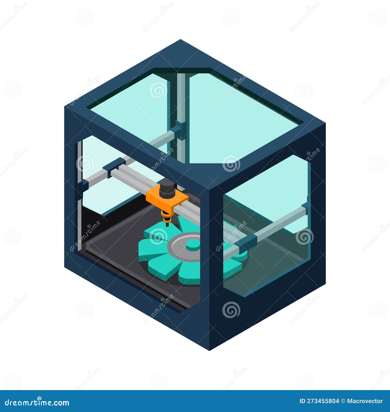 3D Printing Industry Icon stock vector. Illustration of equipment ...