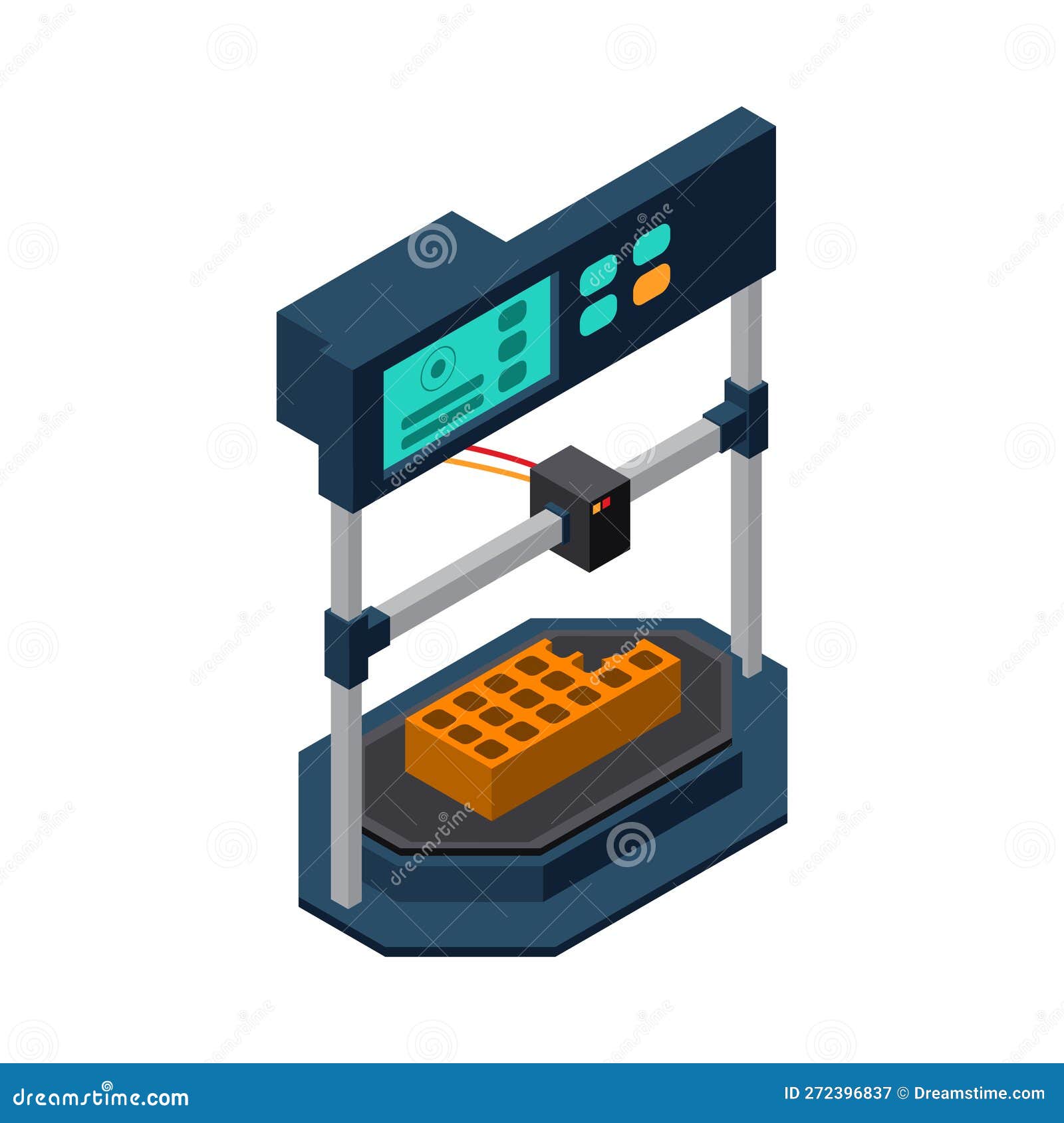 3D Printing Industry Icon stock vector. Illustration of mobility - 272396837