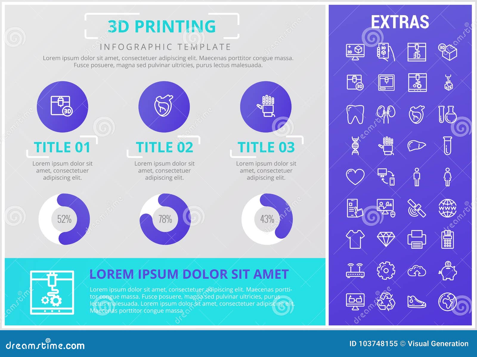 3D Printing Infographic Template and Elements. Stock Vector ...