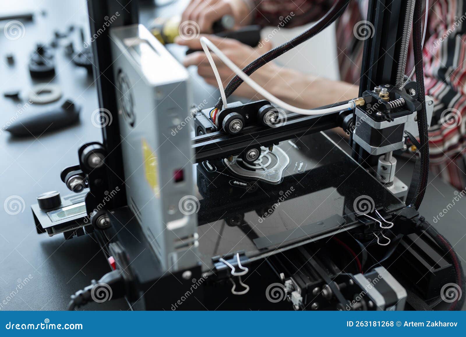 3D Printing Machine Operation in the Laboratory. Stock Photo - Image of ...