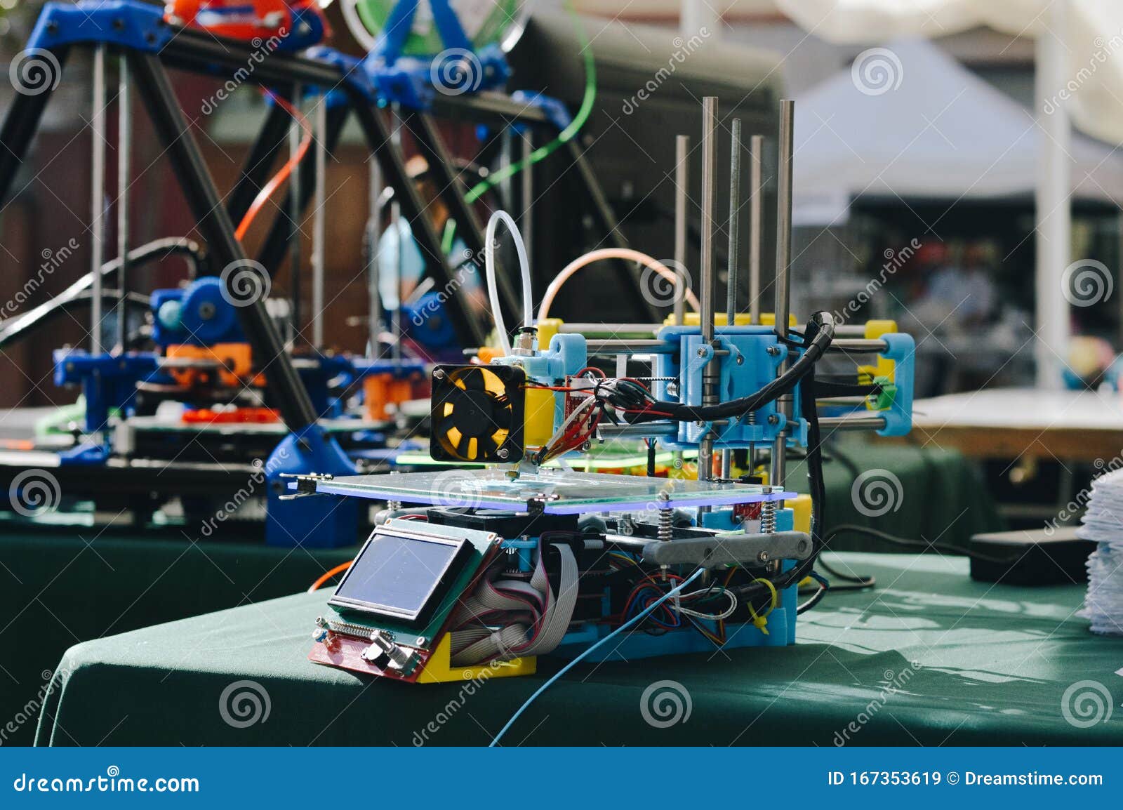 3d Printing Machine with Plastic Stock Image - Image of printing ...