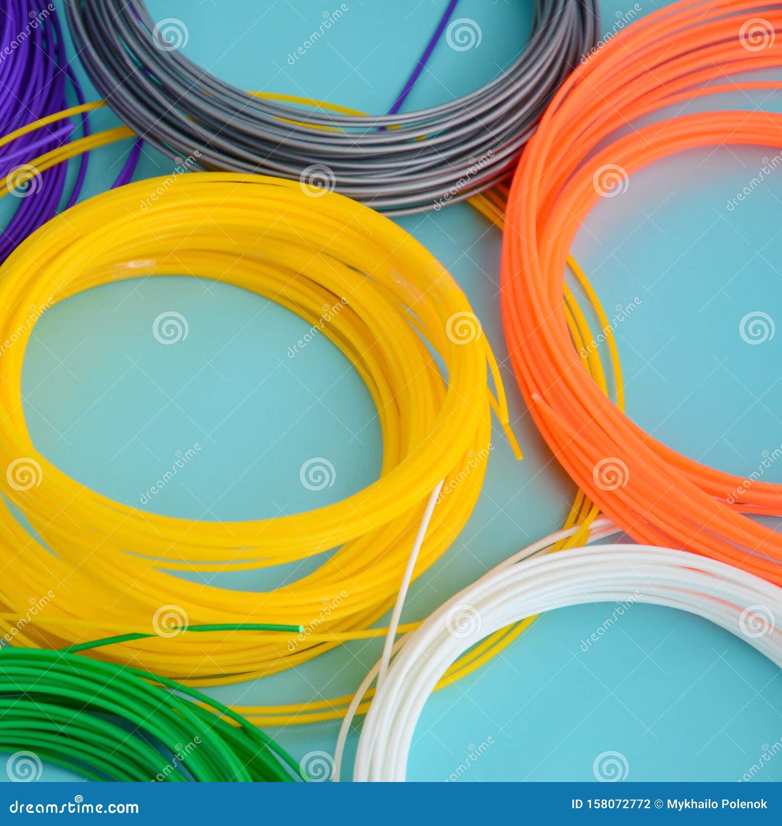 Plastic PLA and ABS Filament Material for Printing on a 3D Pen or ...