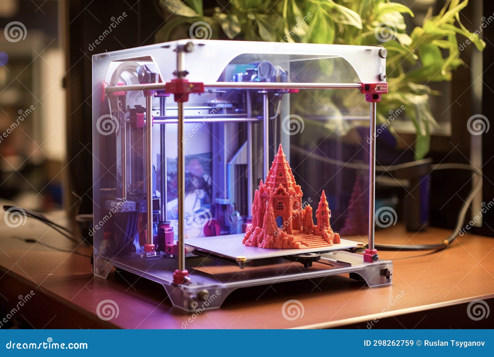 3D Printing Press Machine during Work, Illustration. Generative AI ...