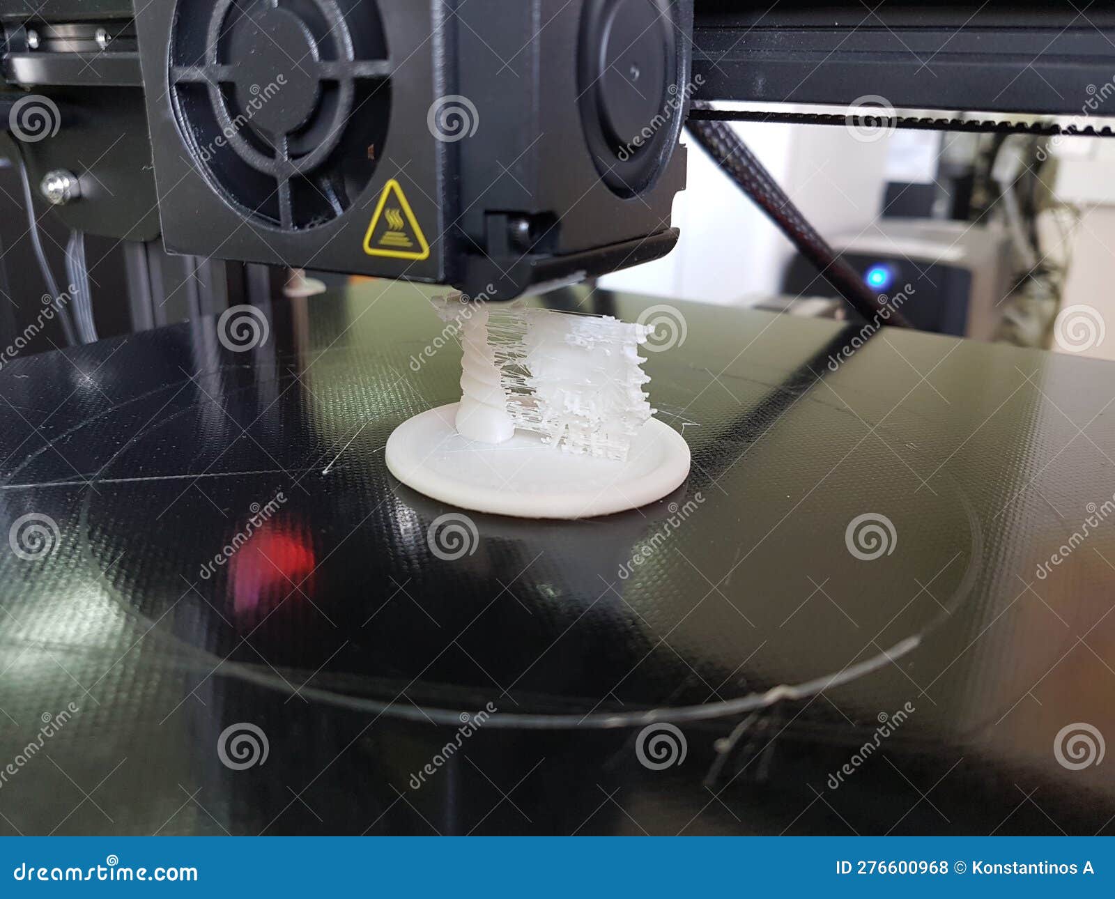 3d Printing Printer Print Plastic Model Stock Photo - Image of ...