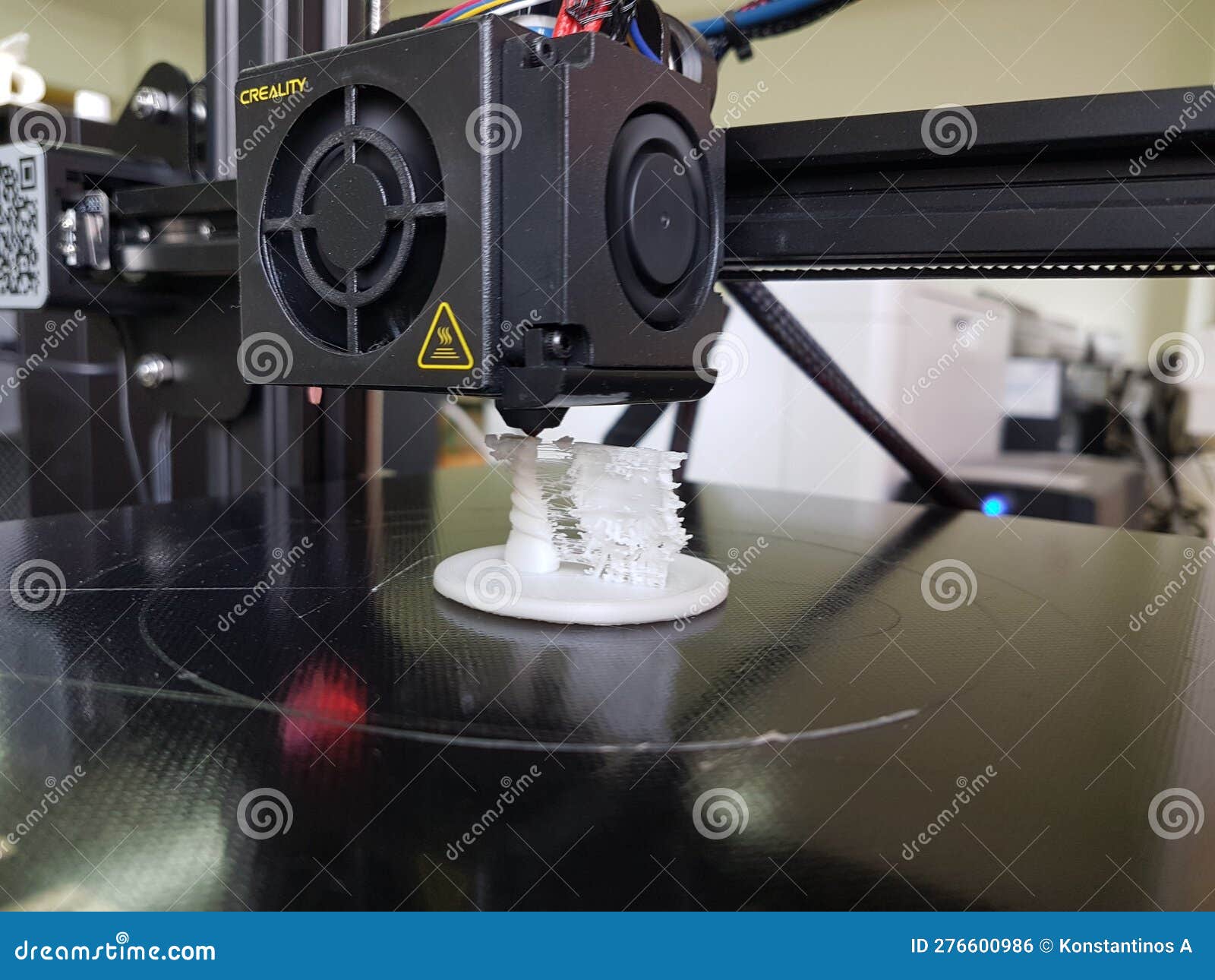 3d Printing Printer Print Plastic Model Stock Photo - Image of model ...