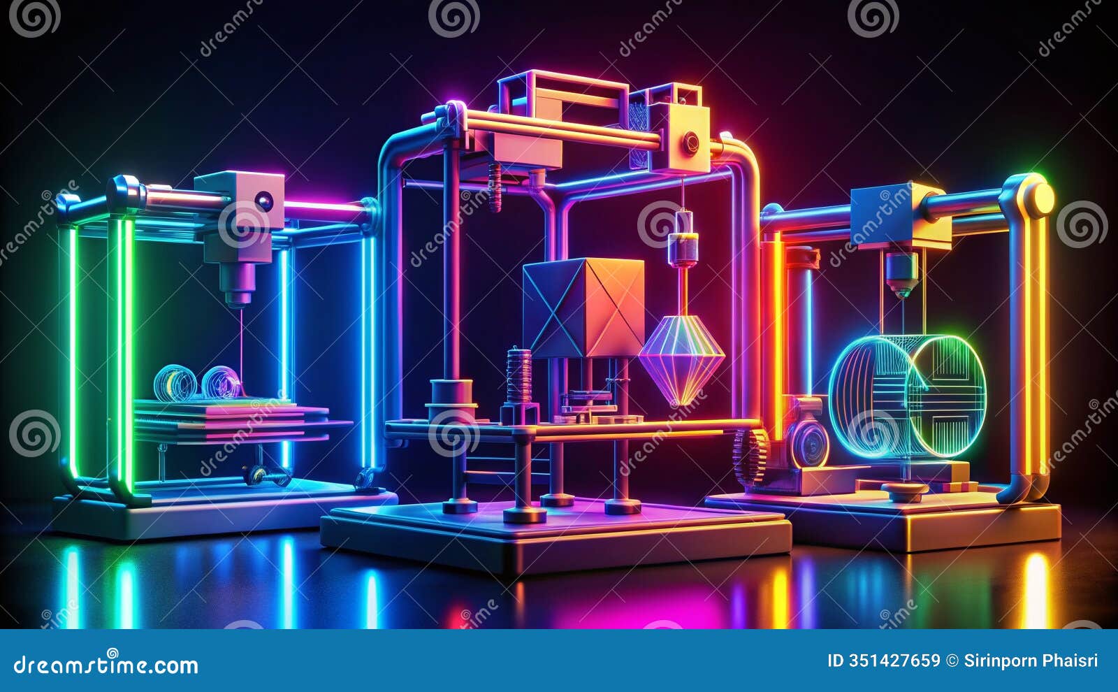 Process Of Additive Manufacturing And 3D Printing Stages Outline ...