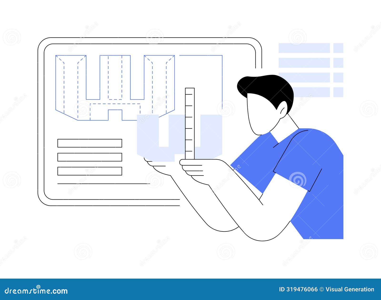 3D Printing Prototyping Isolated Cartoon Vector Illustrations. Stock ...
