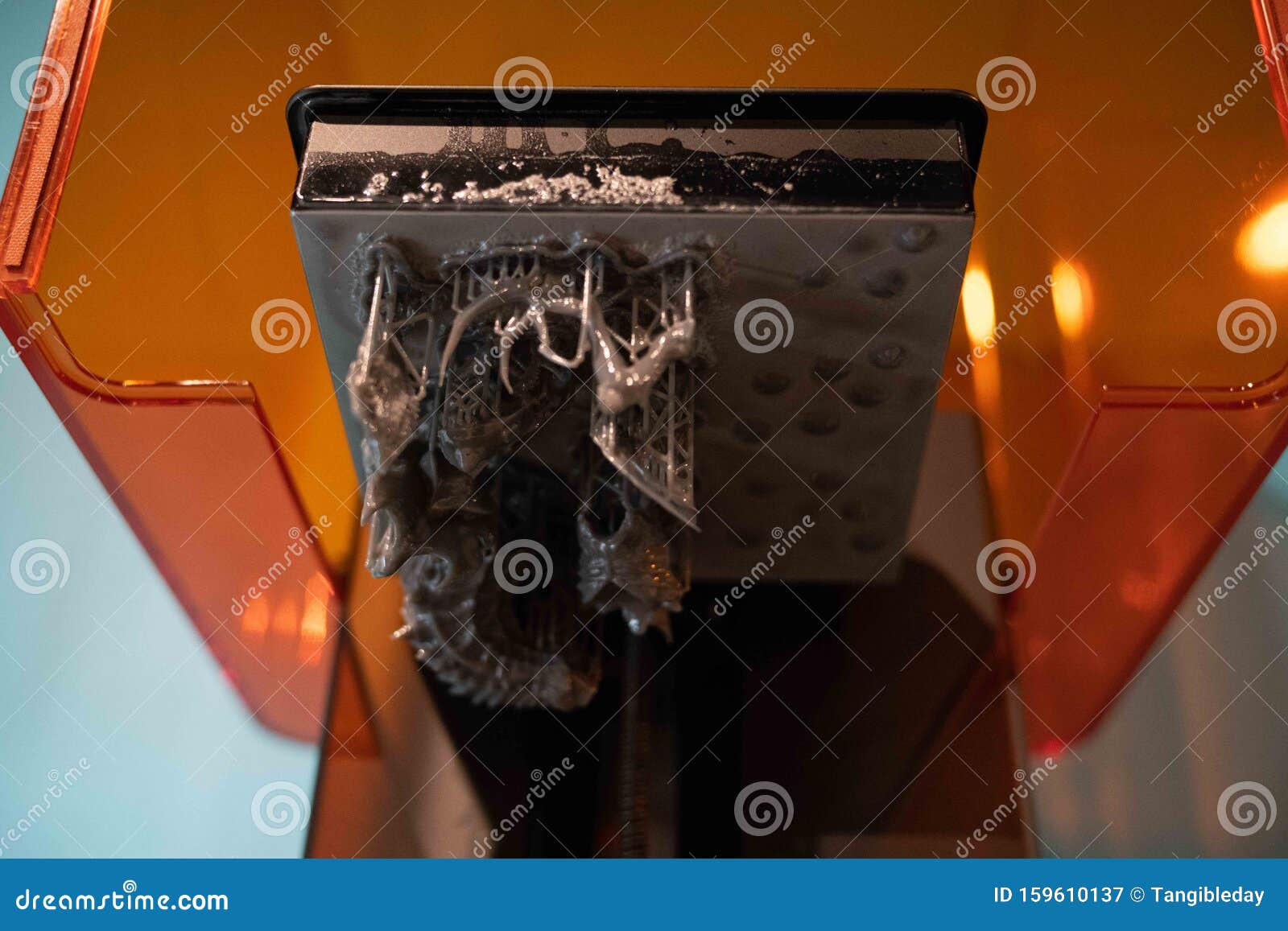 3d Printer Build Eiffel Tower Model Stock Photography | CartoonDealer ...